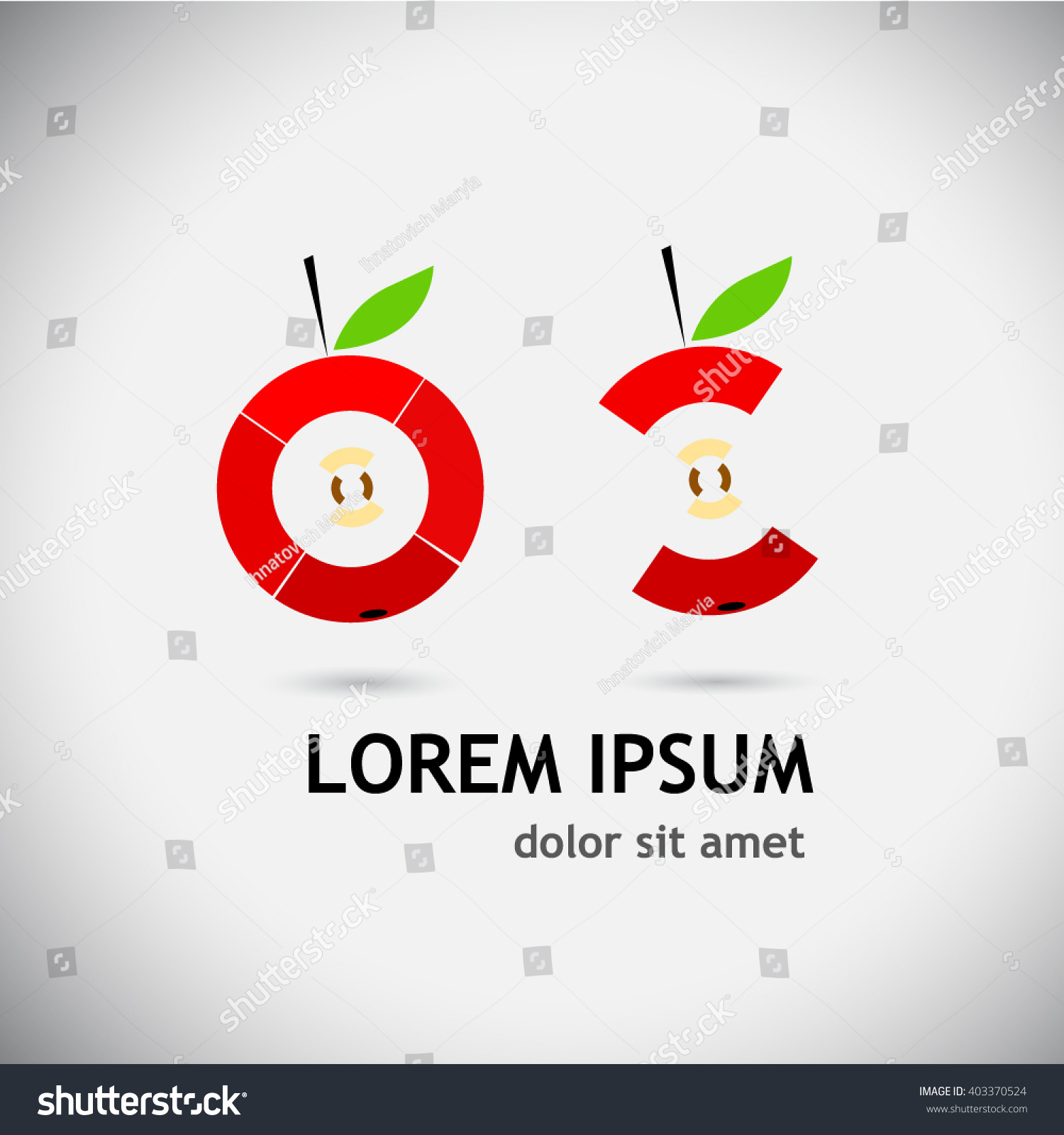 Logo Symbol Red Apple Vector: เวกเตอร์สต็อก (ปลอดค่าลิขสิทธิ์ ...
