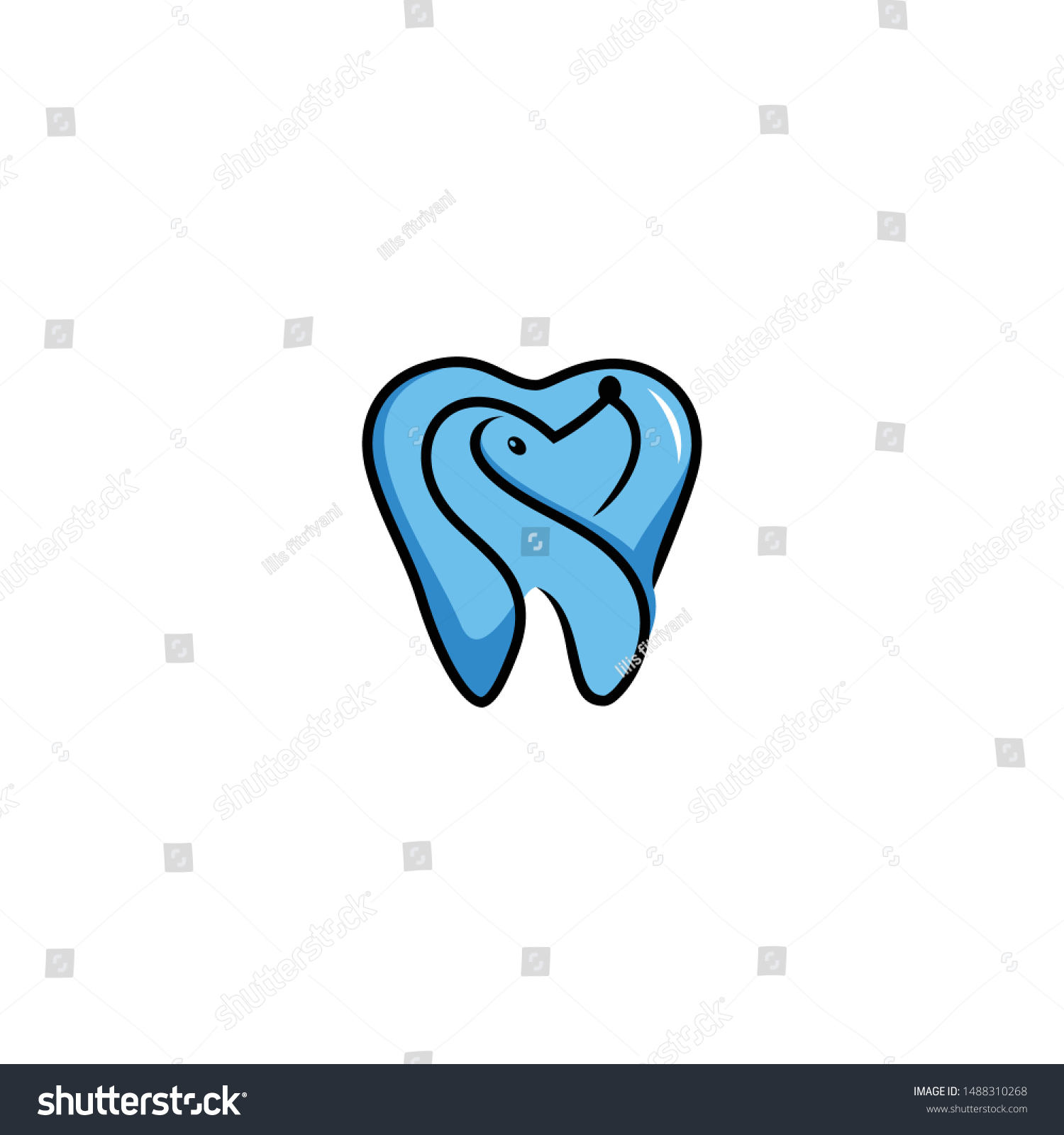 Logo Teeth Dog Logo Design Vector Stock Vector (Royalty Free ...