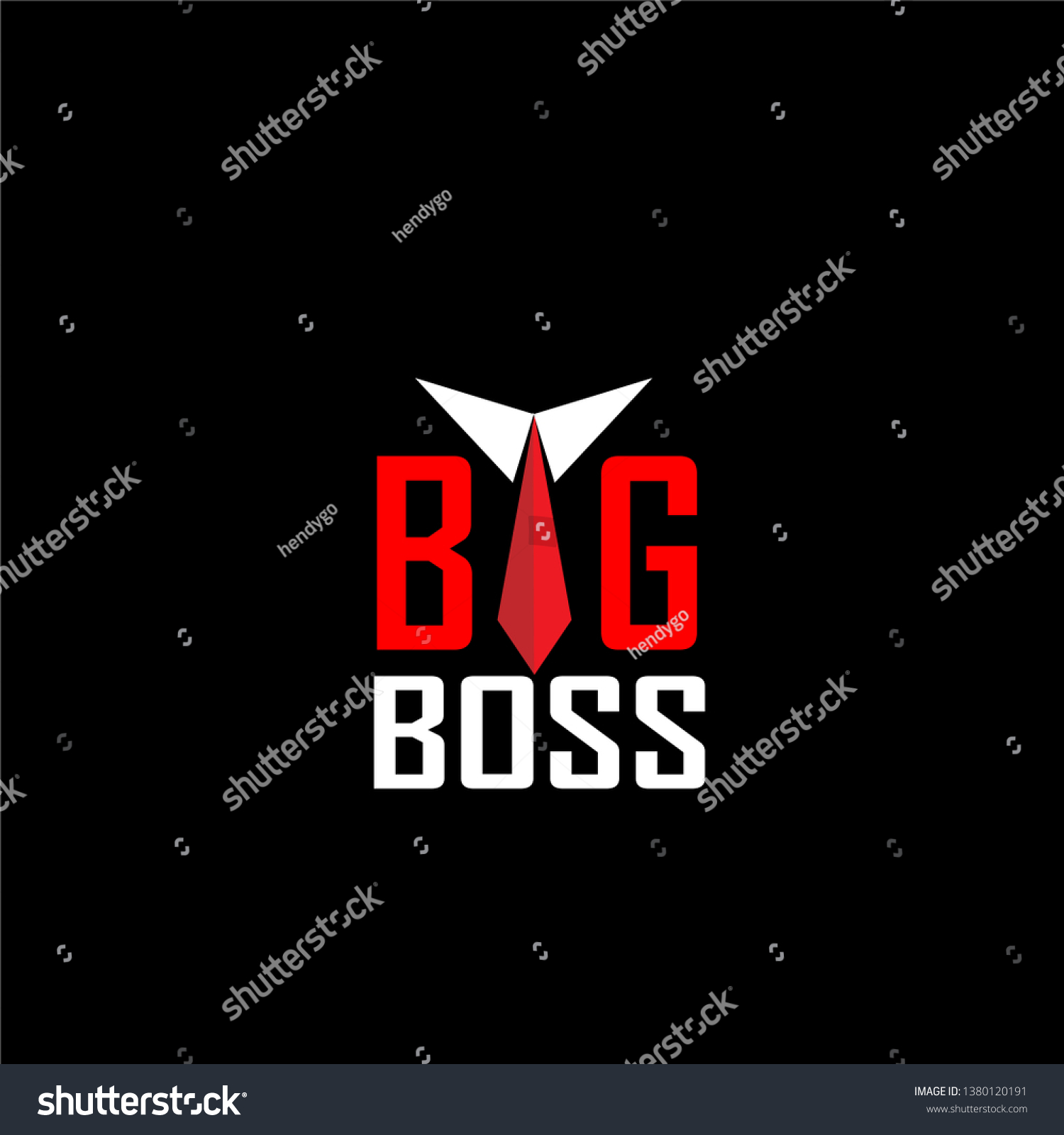 Logo Template Design Big Boss Stock Vector (Royalty Free) 1380120191 ...