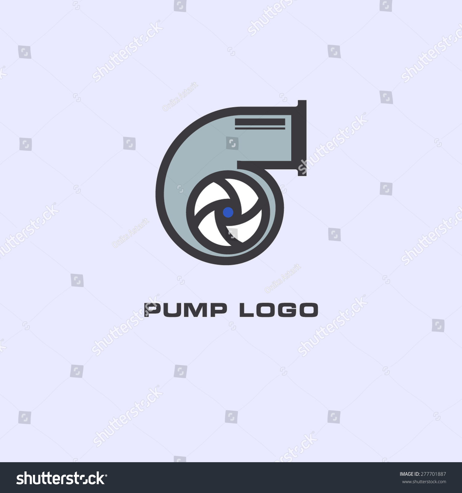 Logo Template Pump Symbol Vector Illustration Stock Vector (Royalty ...