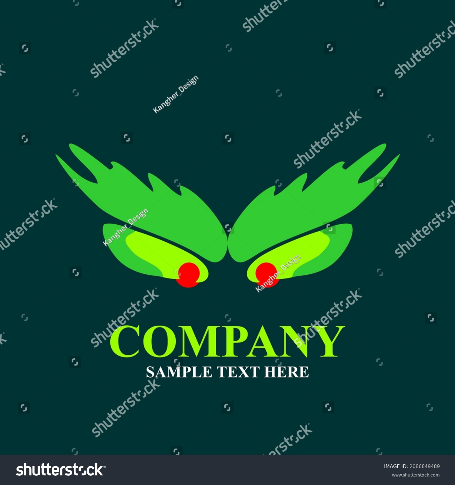 Logo Type Template Birds Eye Vector Stock Vector (Royalty Free) 2086849489