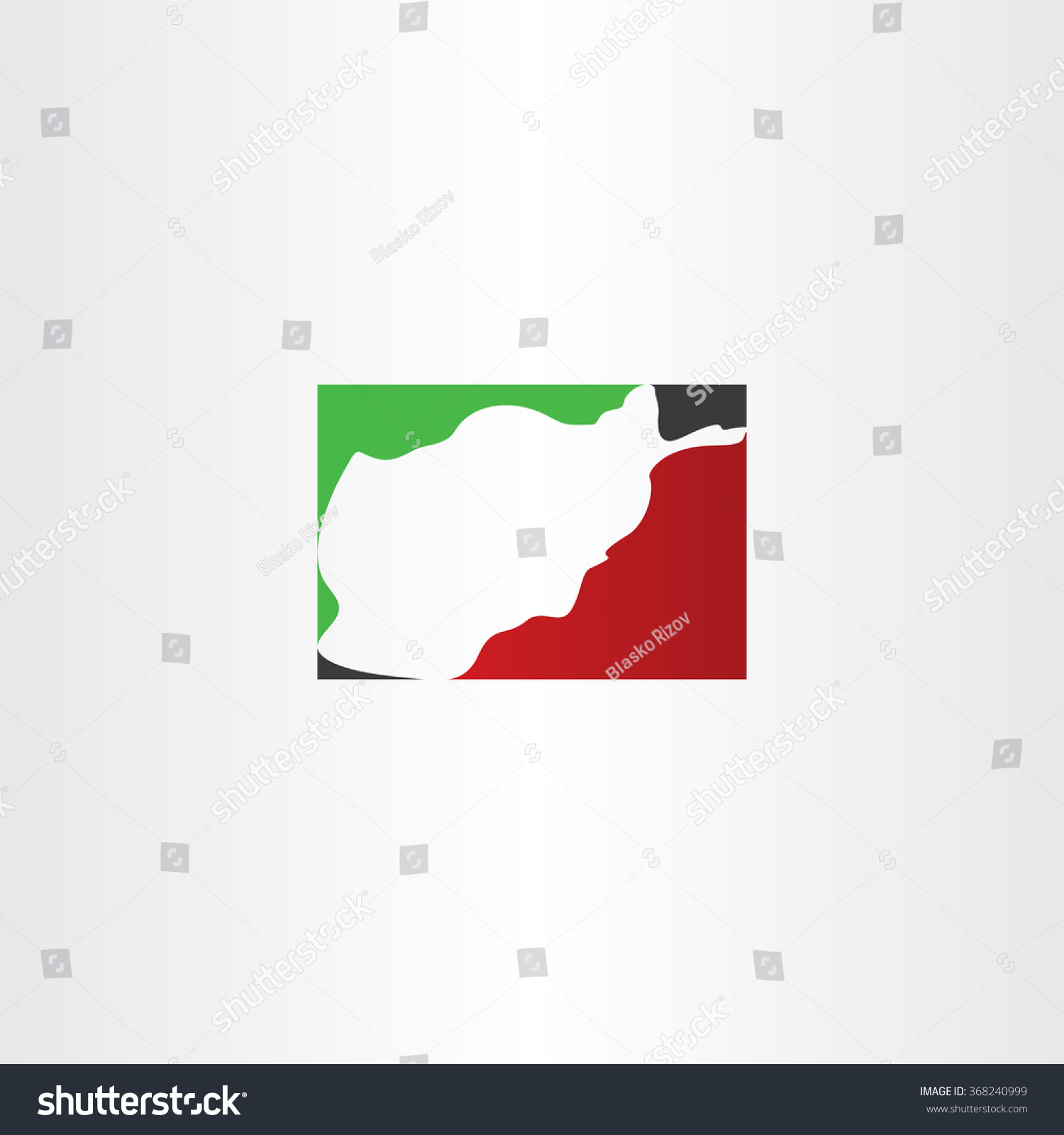 Logo Vector Afghanistan Map Icon Stock Vector (Royalty Free) 368240999 ...