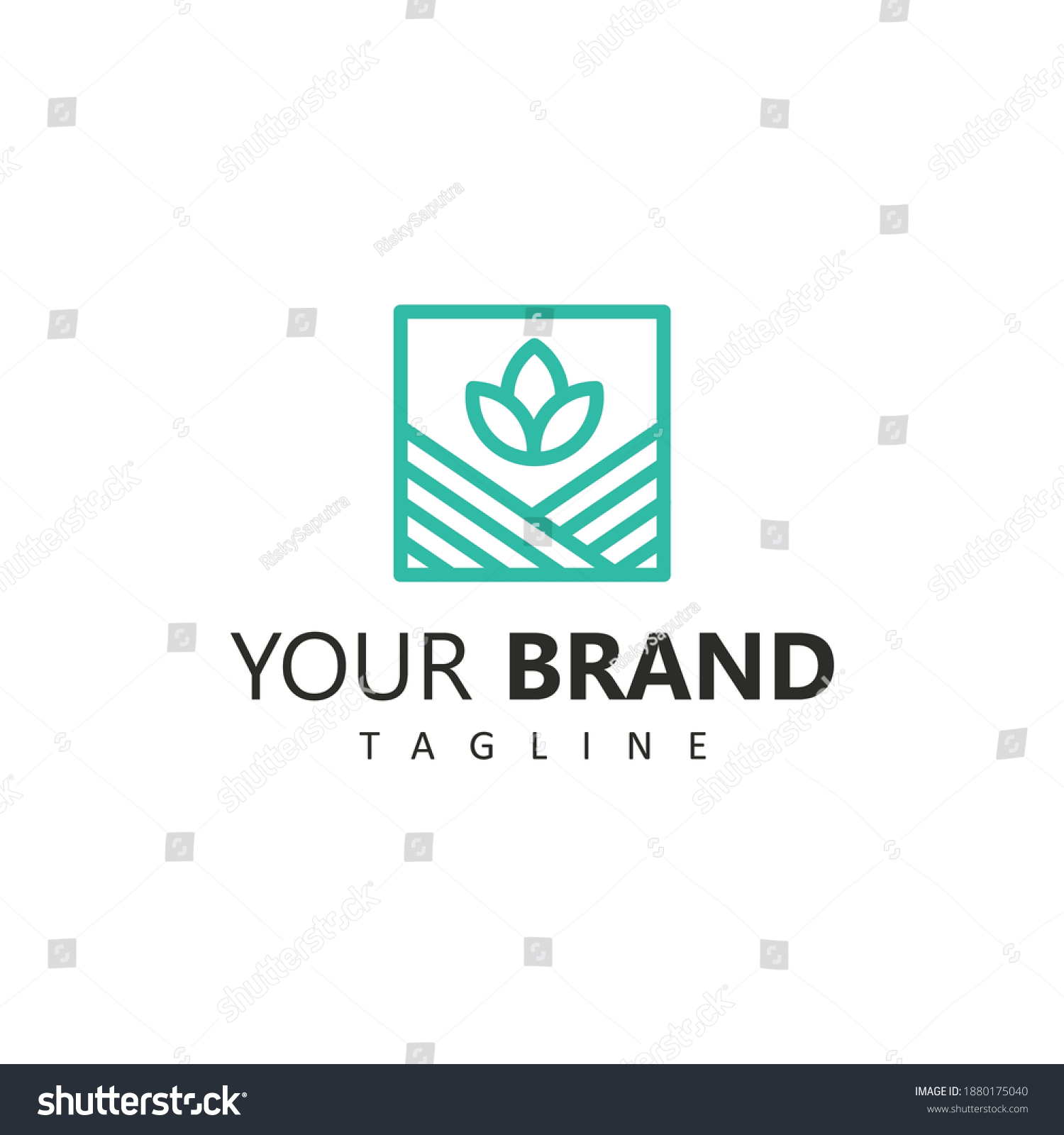 Logo Vector Brand Natural Design Stock Vector (Royalty Free) 1880175040 ...