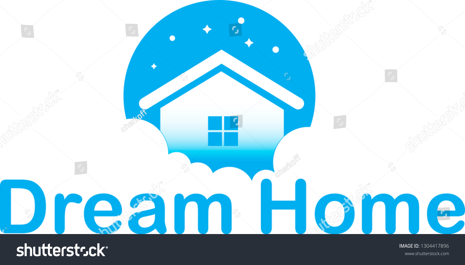 Logo Vector Dream Home Stock Vector (Royalty Free) 1304417896 ...