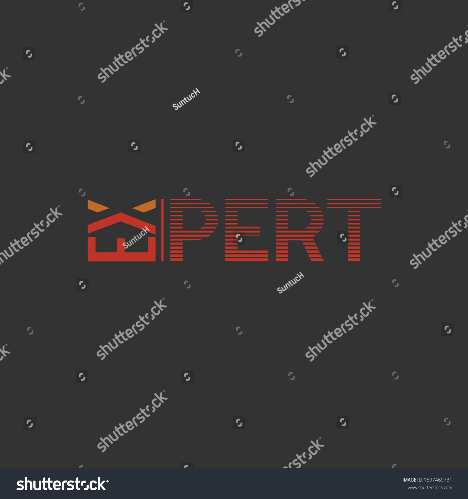 Logo Vector Expert Logo Design House Stock Vector (Royalty Free) 1897469731