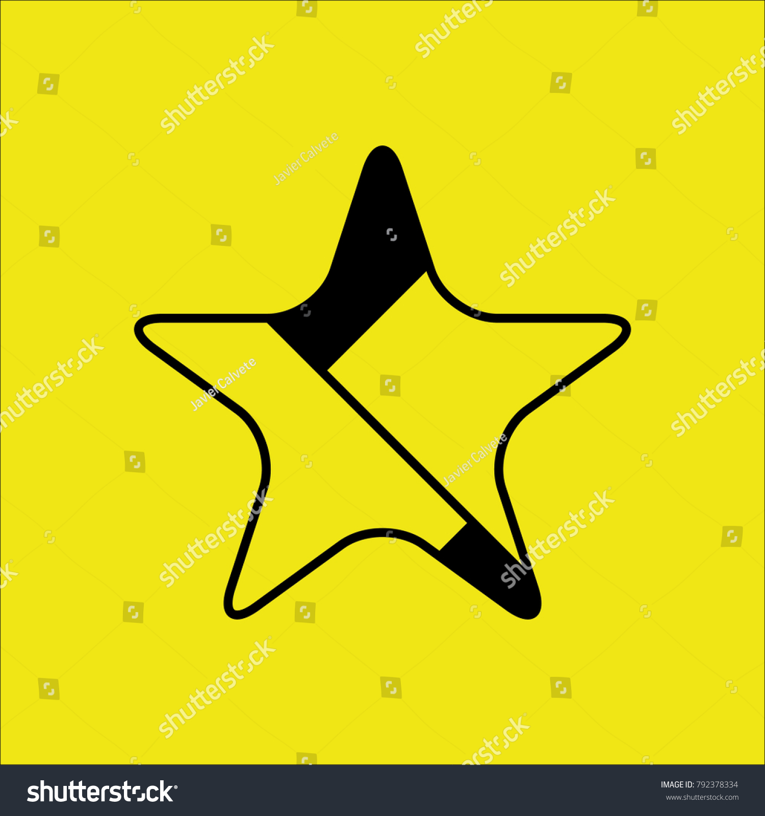 Logo Vector Fivepointed Star Rounded Tips Stock Vector (Royalty Free ...