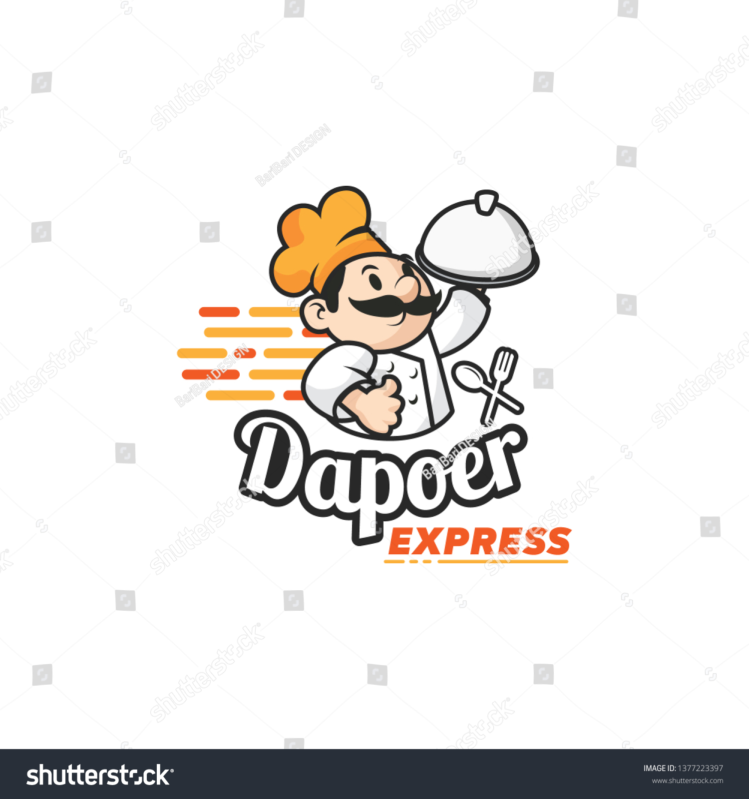 Logo Vector Food Express Delivery Stock Vector (Royalty Free ...