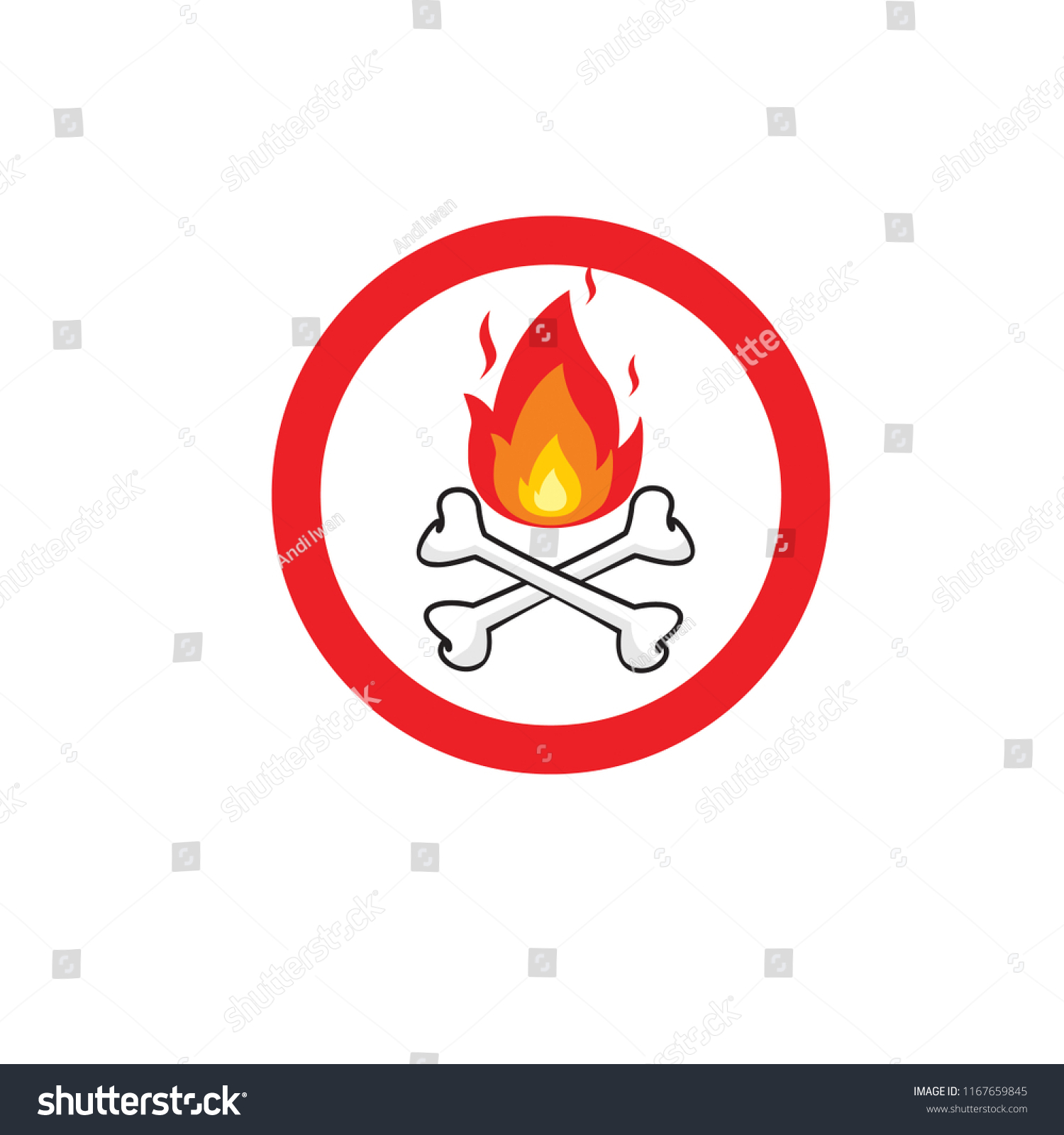 Logo Fire Bone Stock Vector (Royalty Free) 1167659845 | Shutterstock