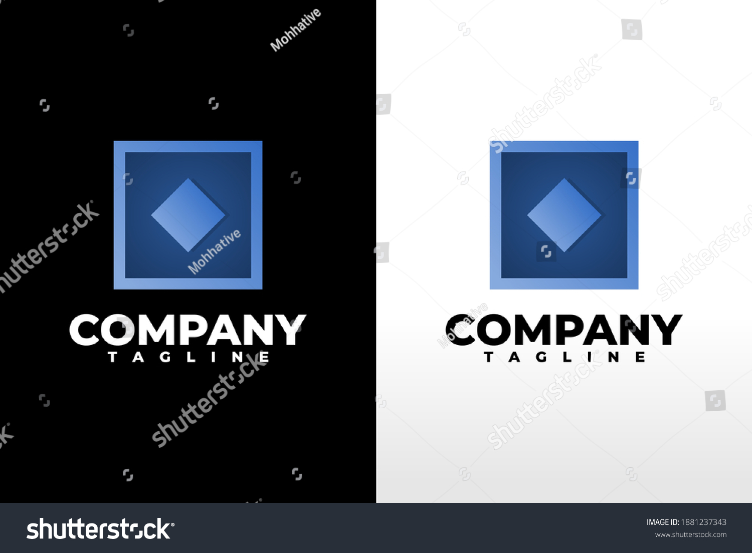 Logo Frame Gradation Color Logo Template Stock Vector (Royalty Free ...