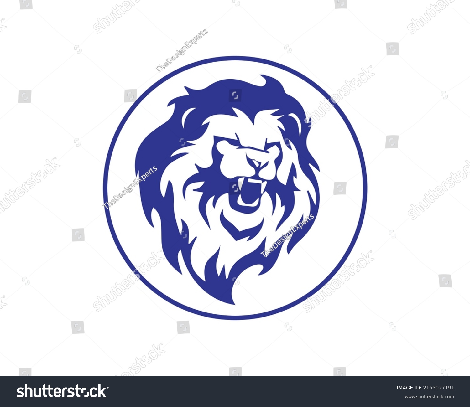 Loin Logo Creative Design Vector Templates Stock Vector (Royalty Free ...