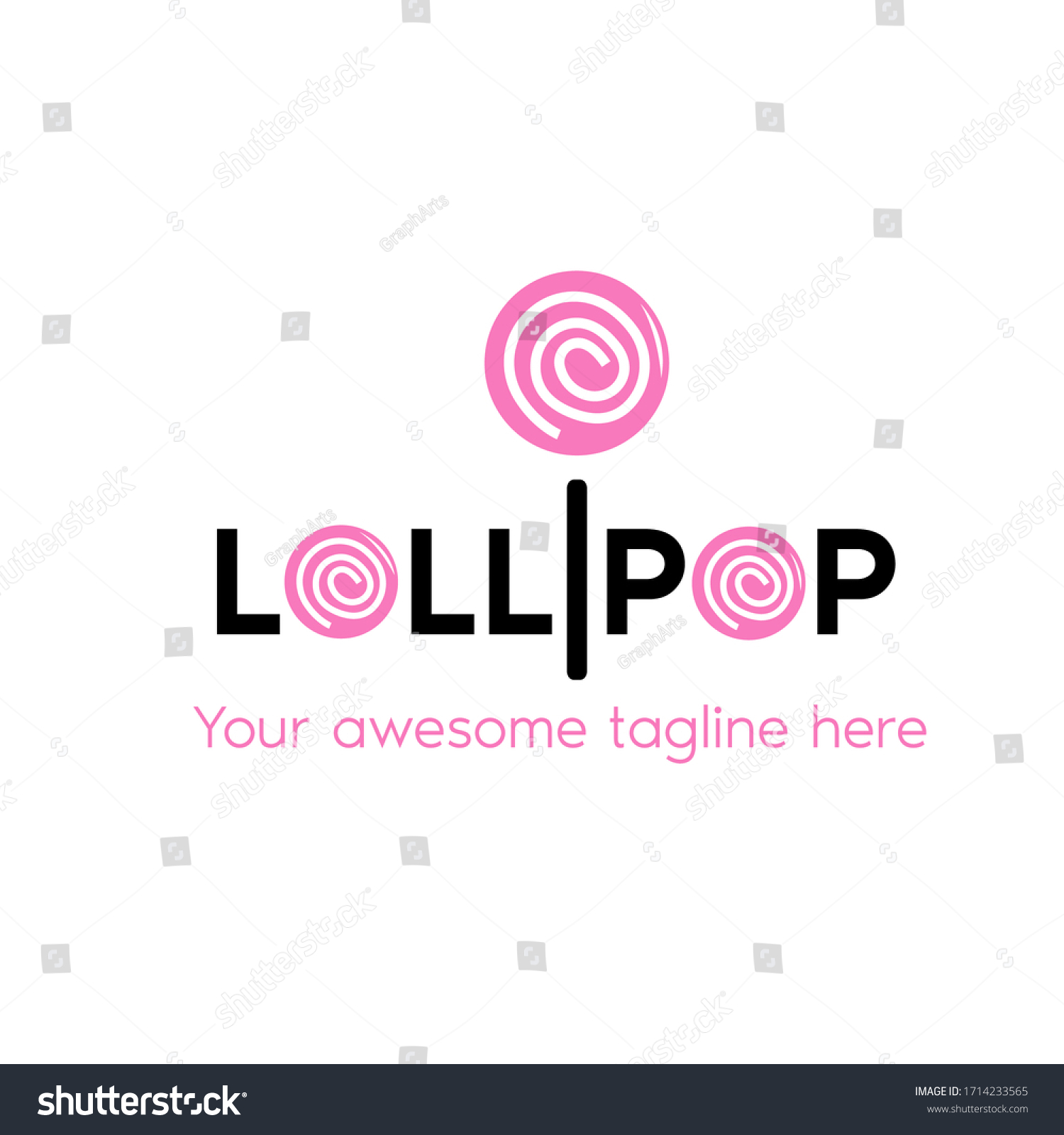 Lollipop Vector Logo Design Templates: เวกเตอร์สต็อก (ปลอดค่าลิขสิทธิ์ ...