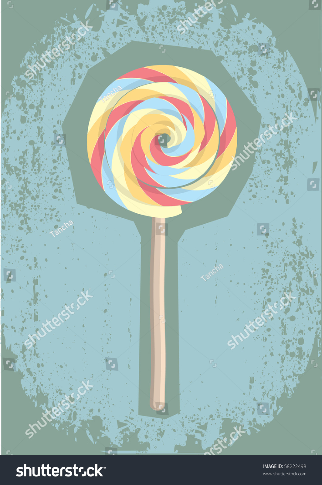 Lollipopvector Retro Symbol Stock Vector (Royalty Free) 58222498 ...