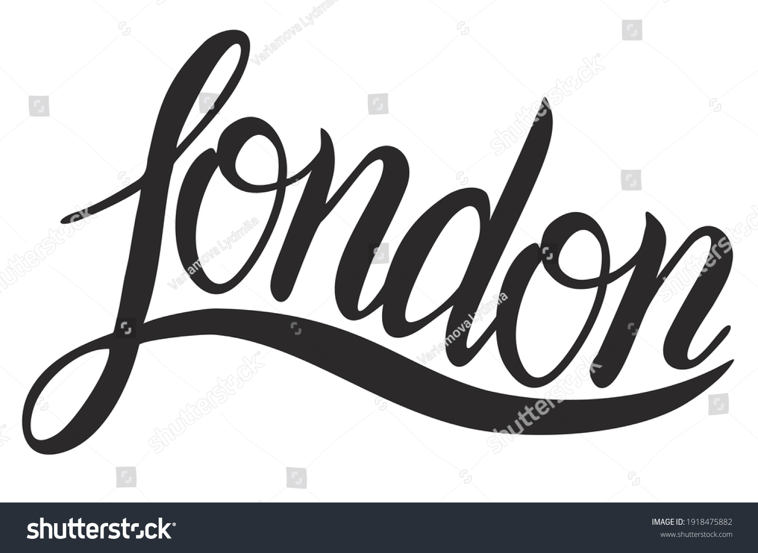London Capital United Kingdom Vector Ink 库存矢量图(免版税)1918475882 Shutterstock