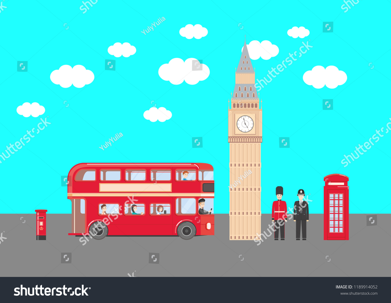 London Symbols Design Elements Vector Stock Vector (Royalty Free ...