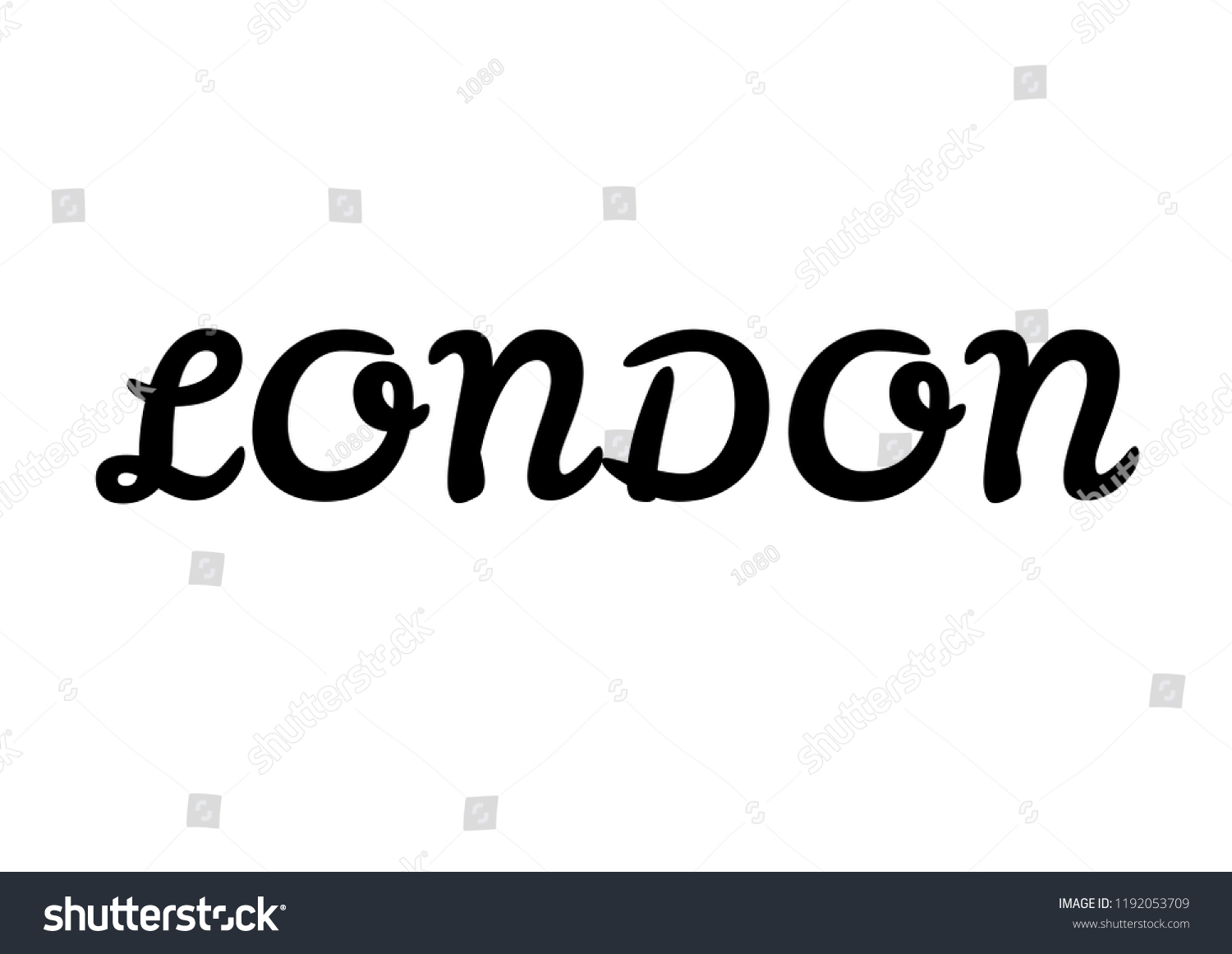London Text Design Vector Illustration Stock Vector (Royalty Free ...