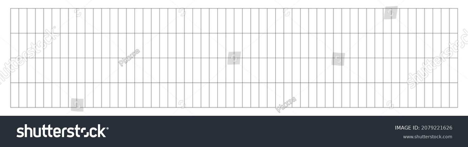 Long Oblong Irregular Rectangular Wireframe Grid Stock Vector (Royalty ...