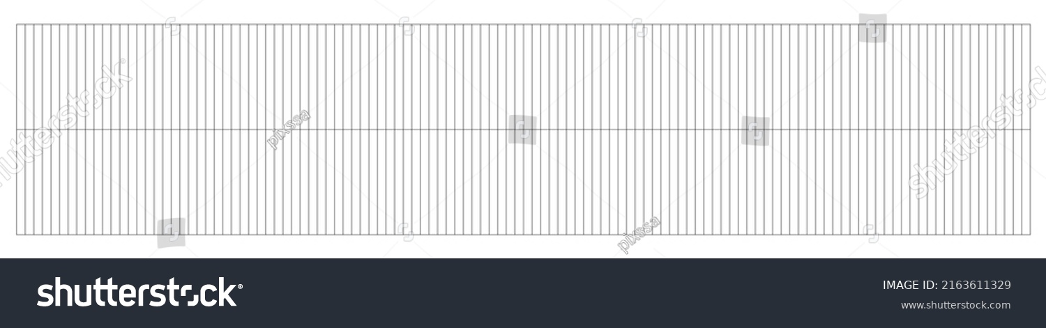 Long Oblong Irregular Rectangular Wireframe Grid Stock Vector (Royalty ...