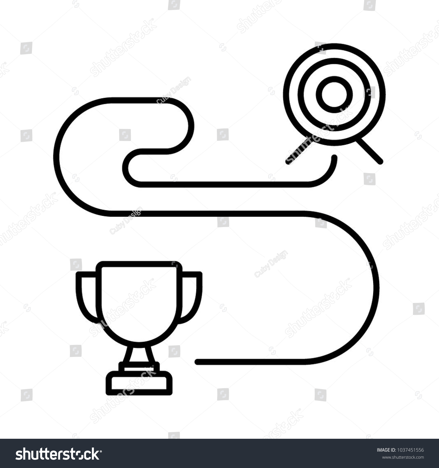 Long Range Planning Vector Icon Stock Vector (Royalty Free) 1037451556