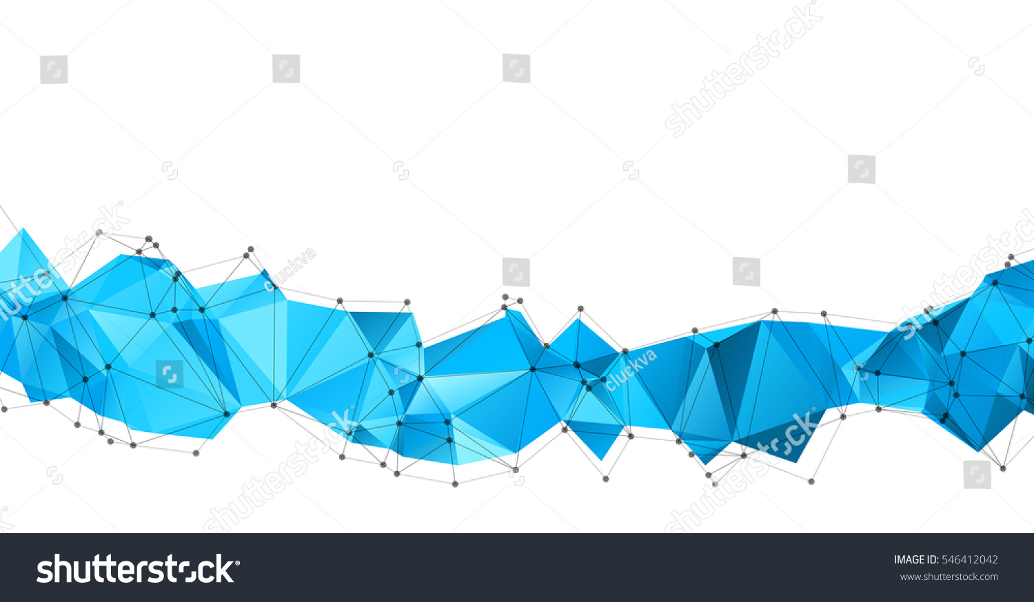 Long Triangular Trendy Banner Polygonal Vector Stock Vector (Royalty ...