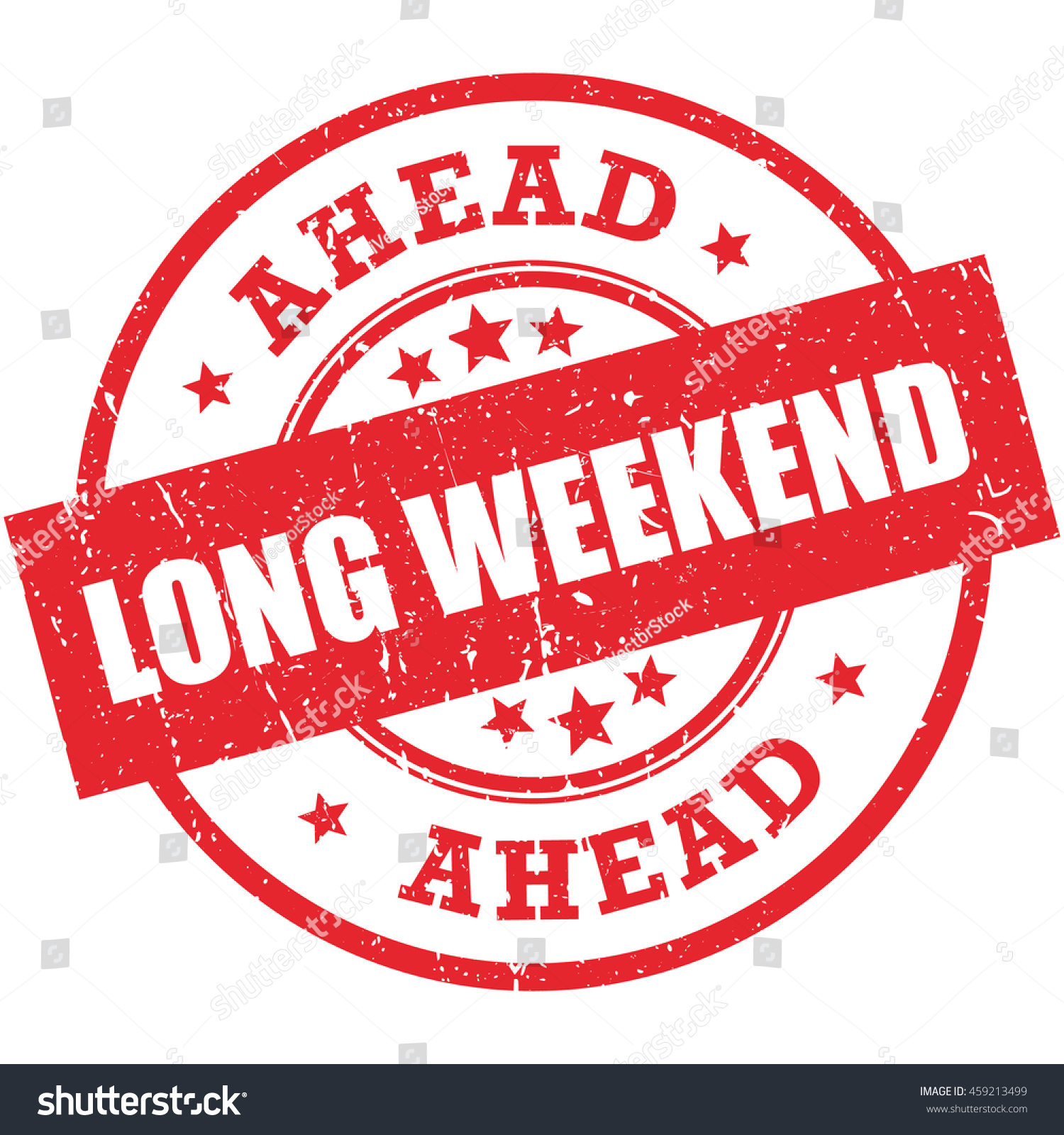 Long Weekend Ahead Rubber Stamp Vector Stock Vector (Royalty Free ...