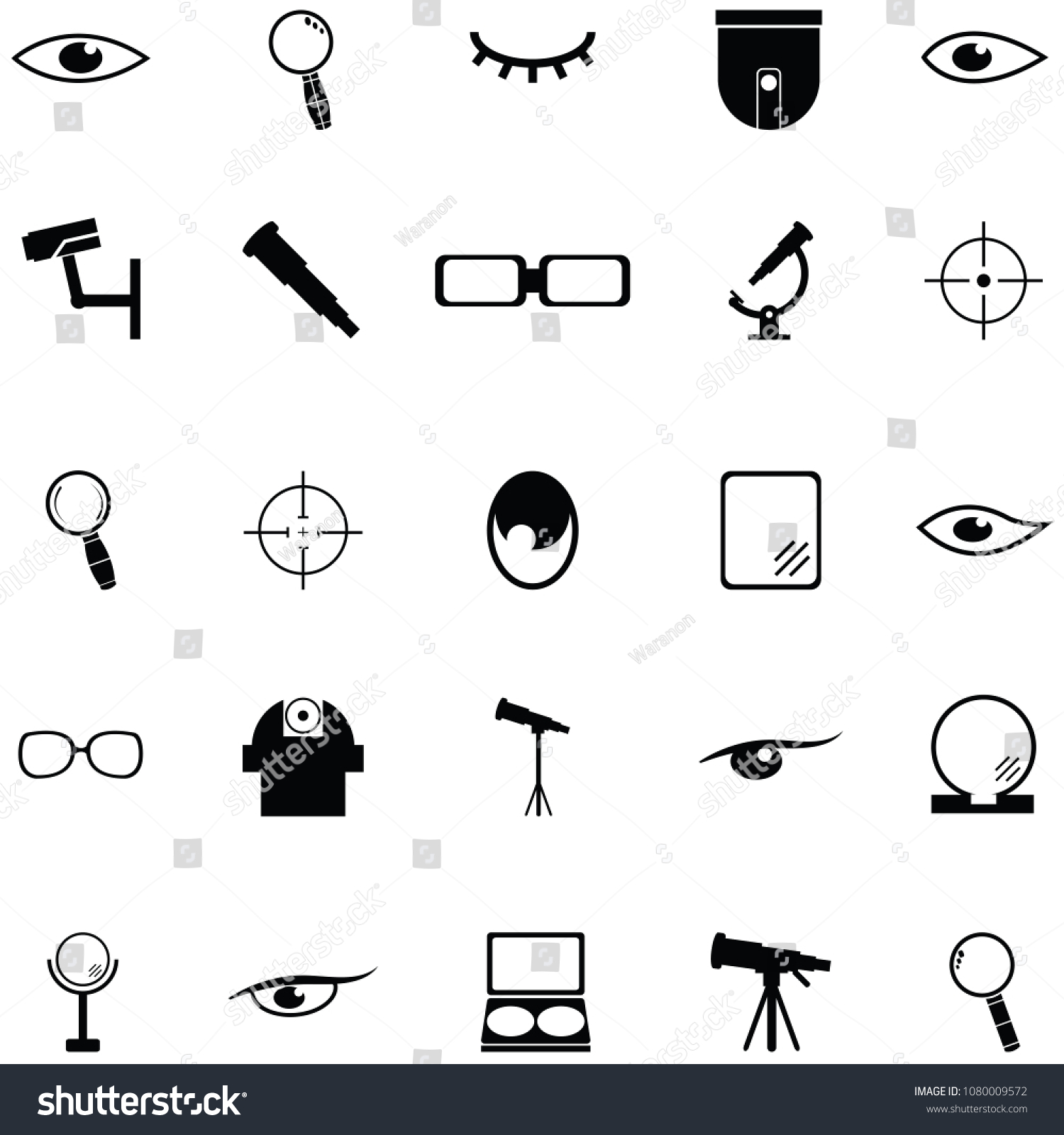 Look Icon Set Stock Vector (Royalty Free) 1080009572 | Shutterstock