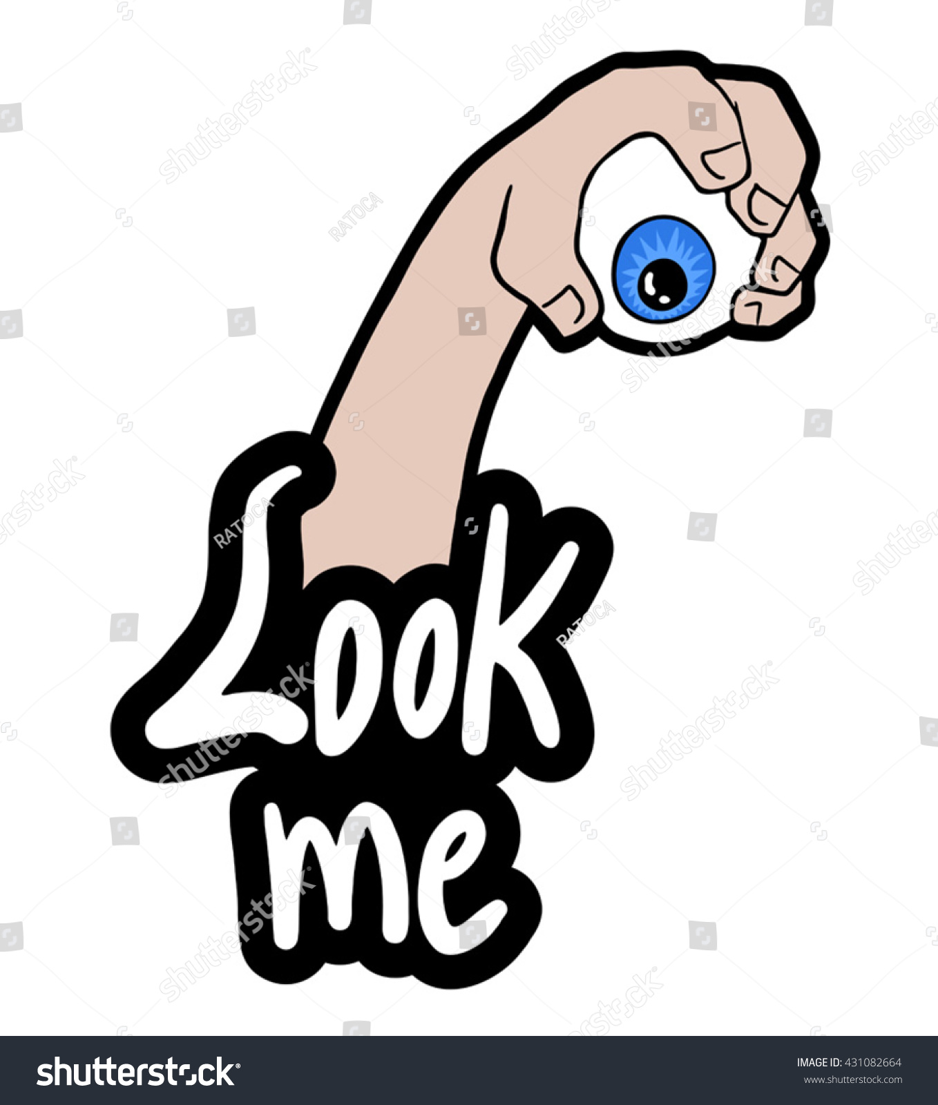 Look Me Symbol Stock Vector (Royalty Free) 431082664