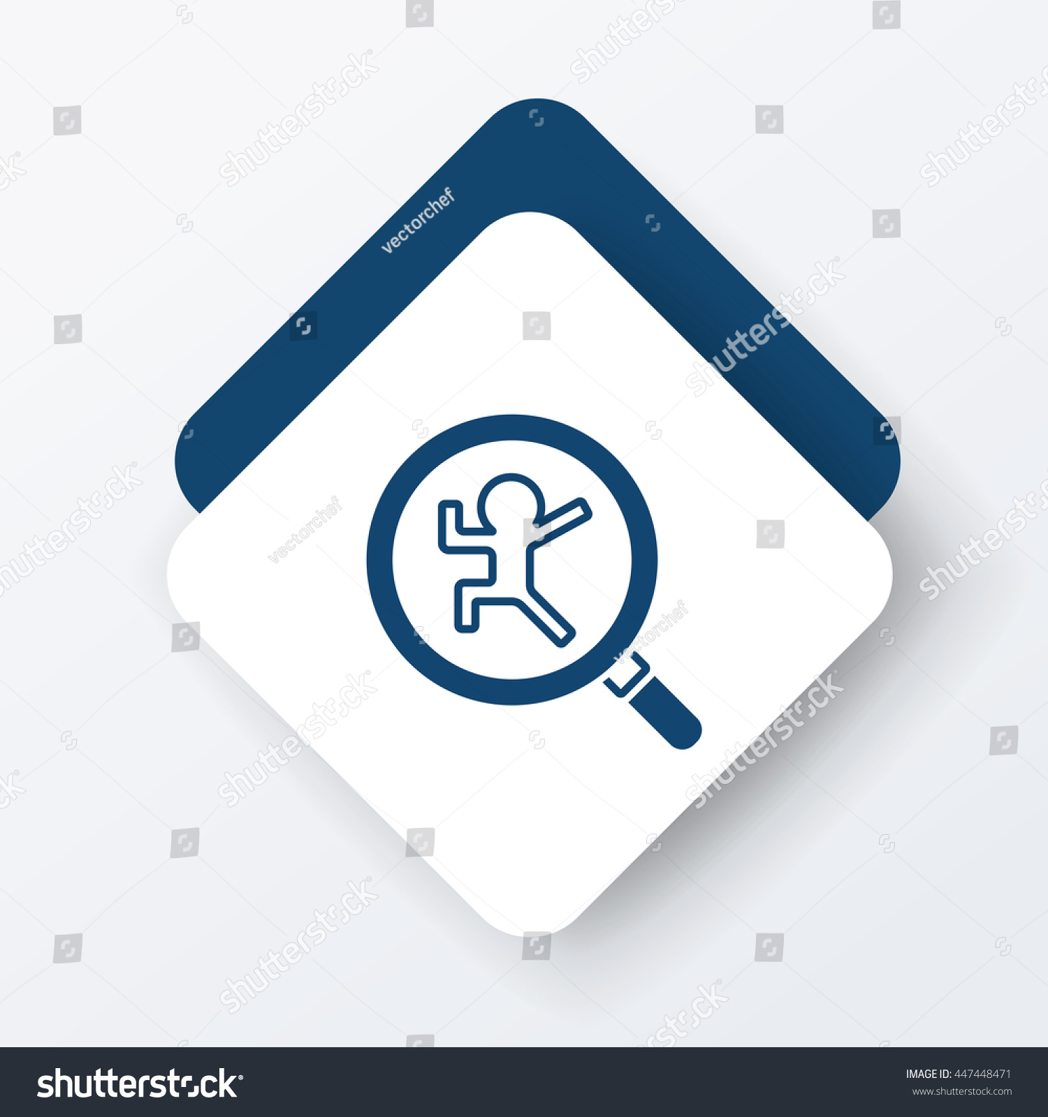 Looking Clues Icon Stock Vector (Royalty Free) 447448471 | Shutterstock