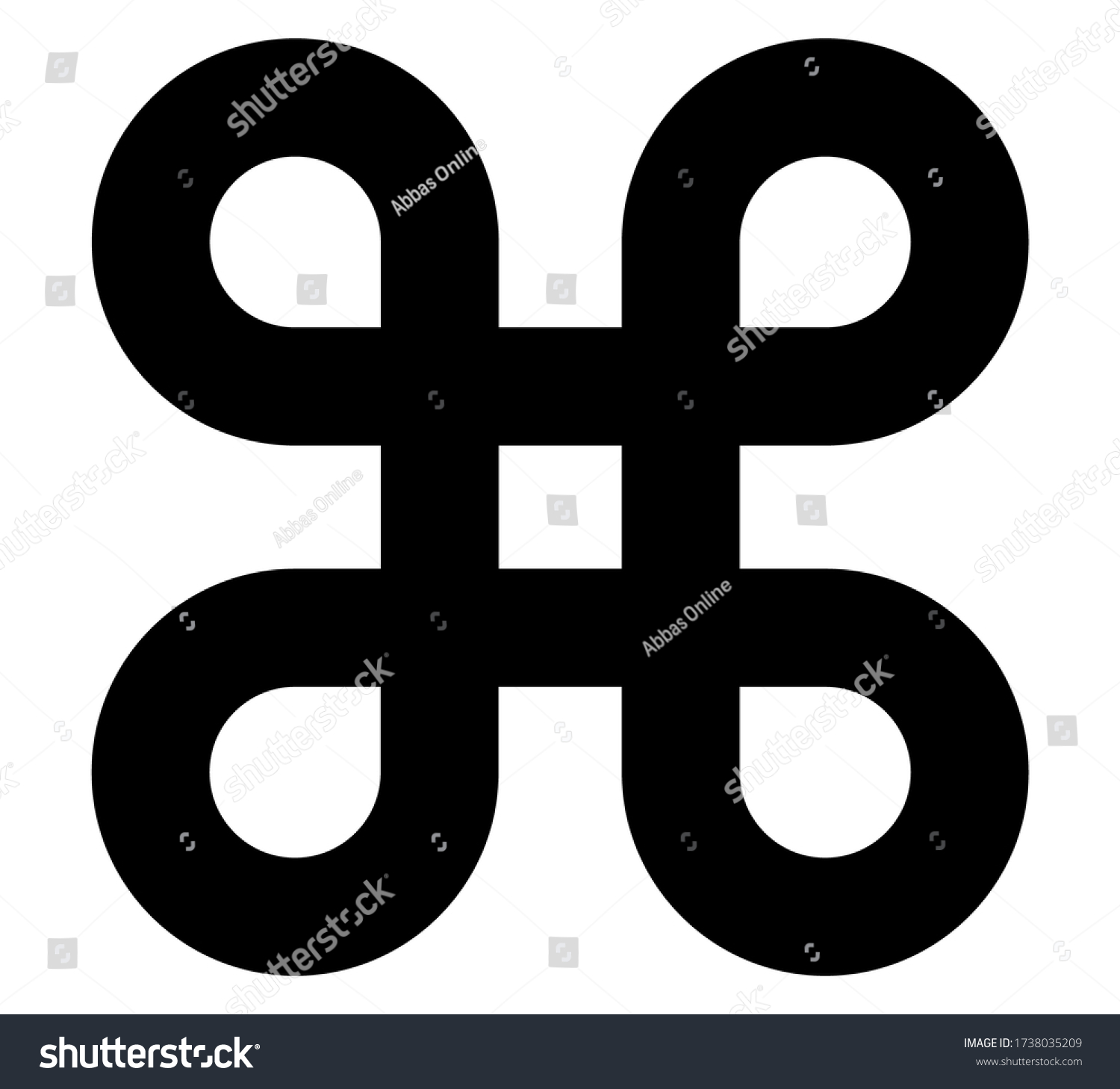 Looped Square Icon Vector Web App Stock Vector (Royalty Free ...