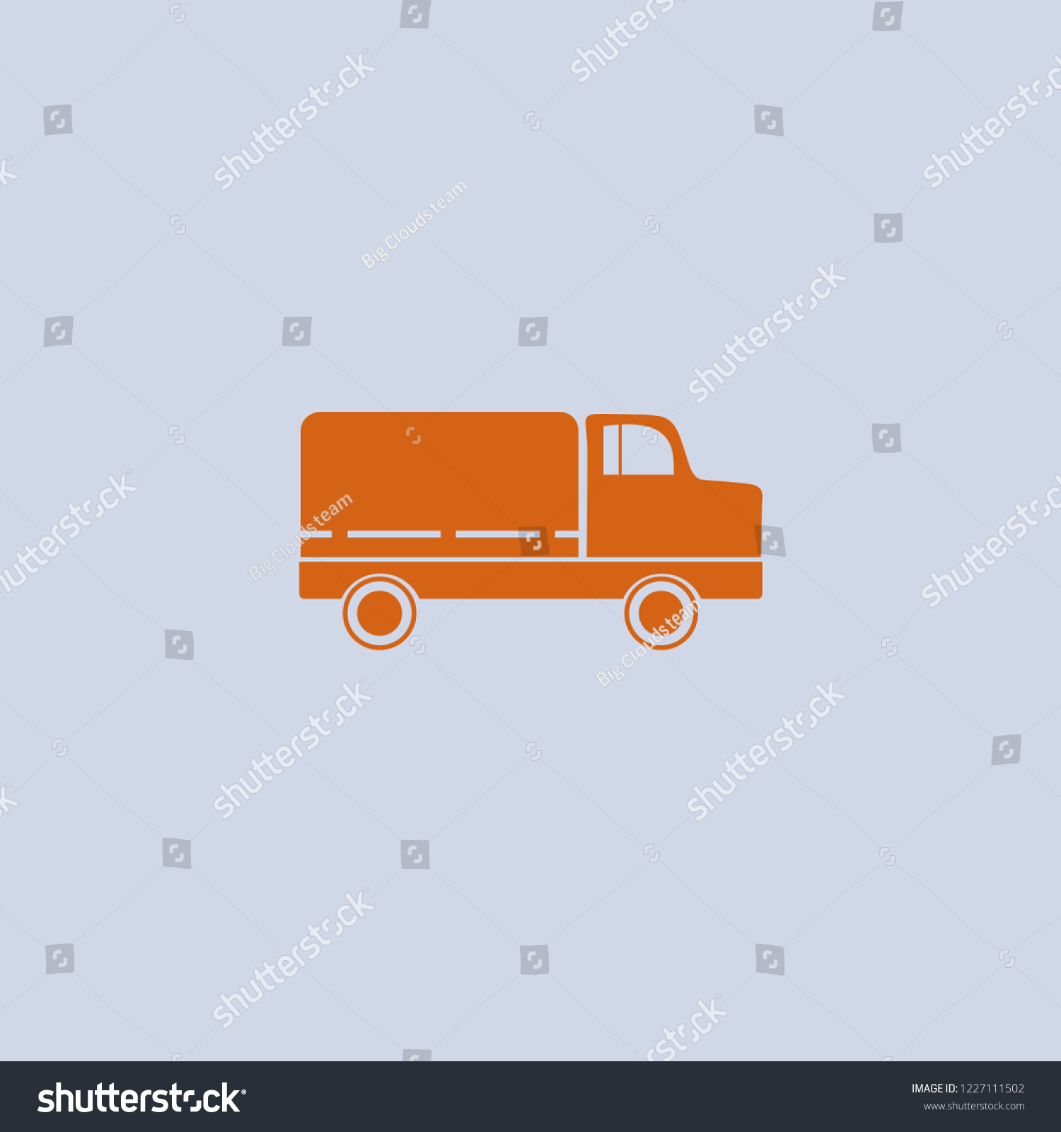 Lorry Icon Vector Illustration Stock Vector (Royalty Free) 1227111502 ...