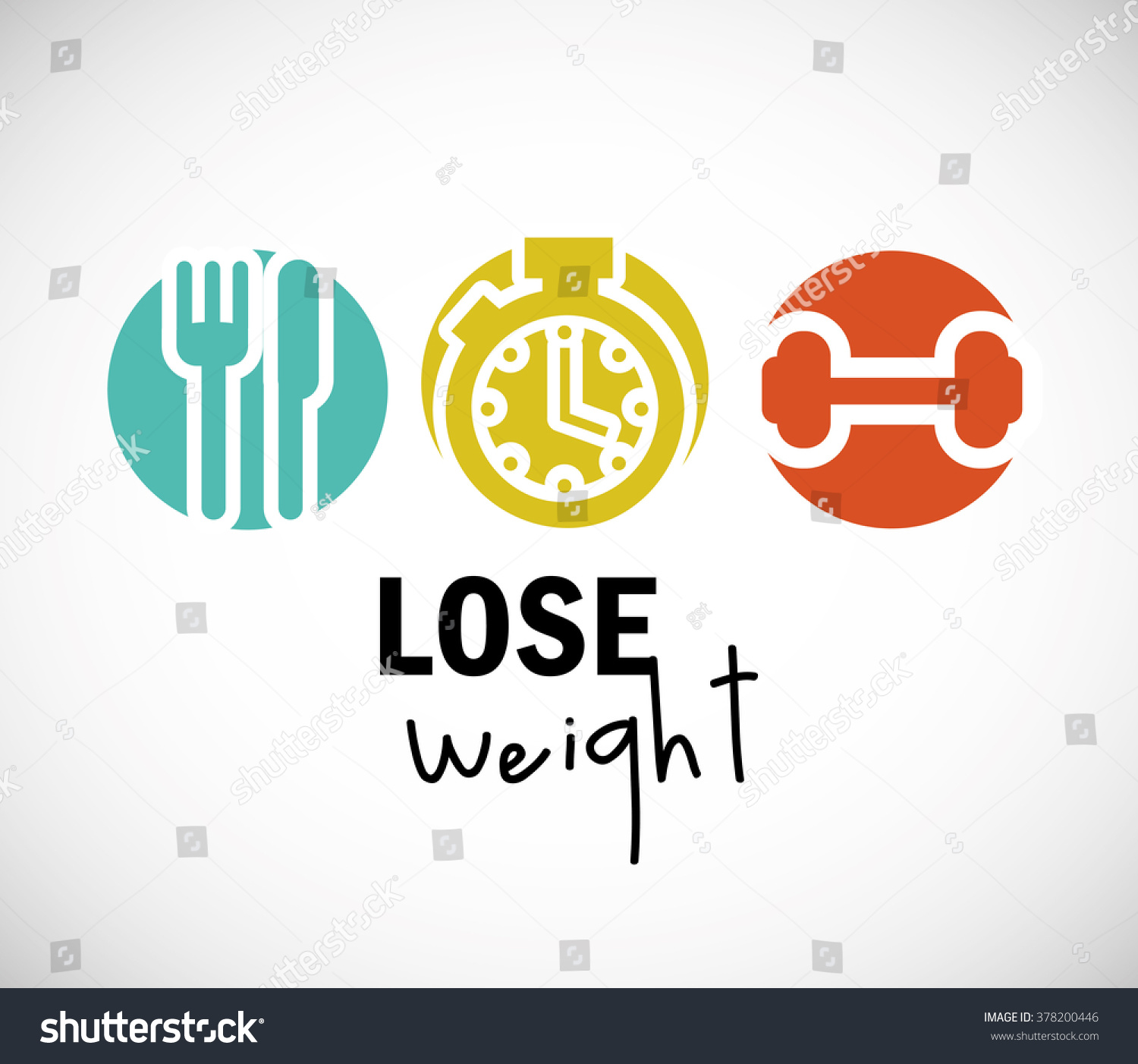 Lose Weight Design Stock Vector (Royalty Free) 378200446 | Shutterstock