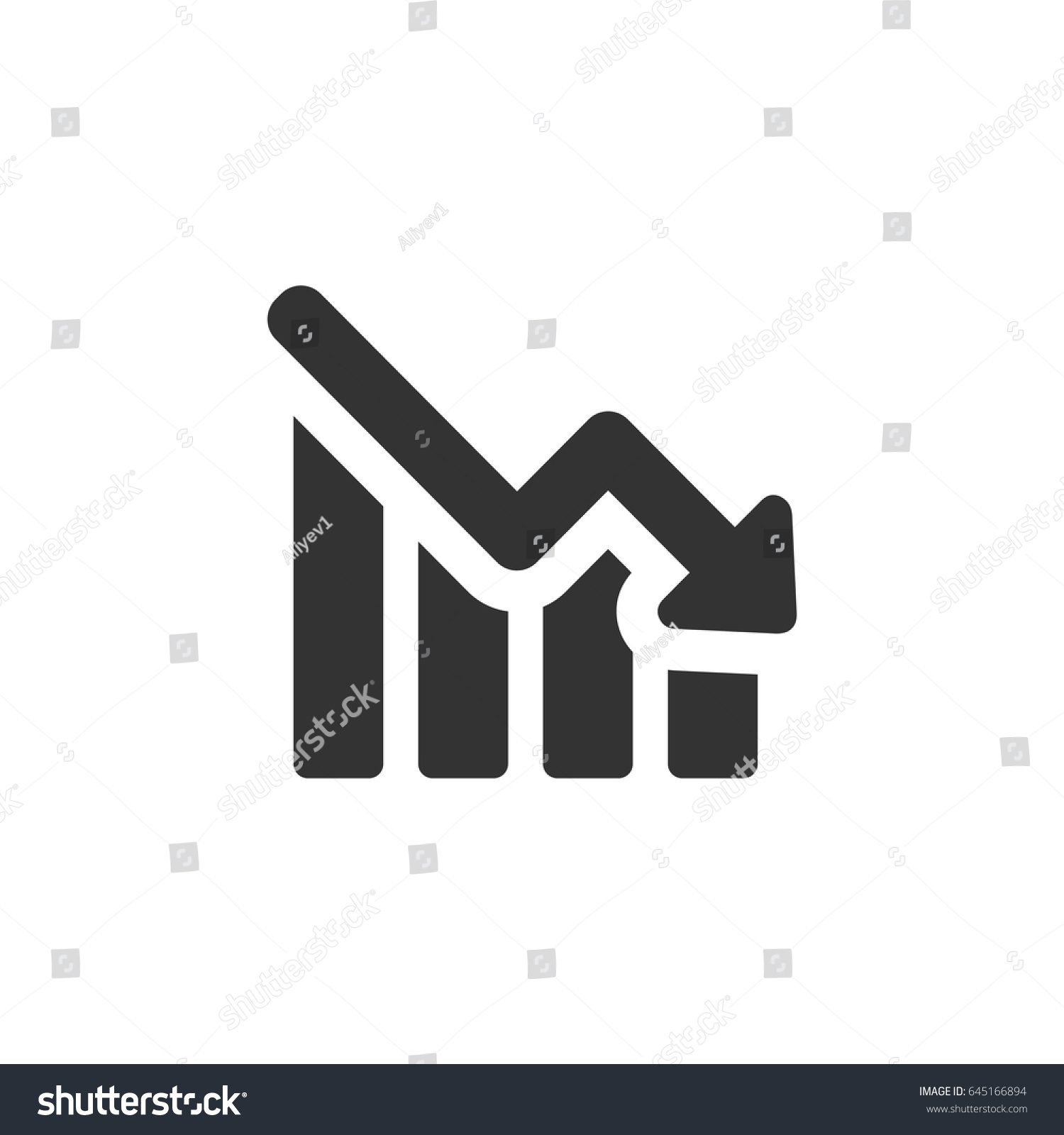 25,414 Financial loss icon Images, Stock Photos & Vectors | Shutterstock
