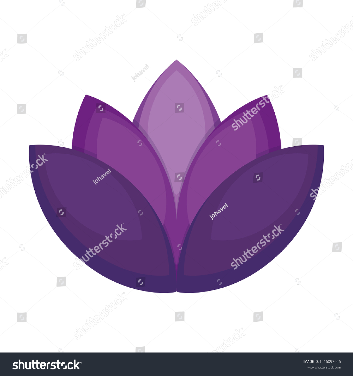 Lotus Flower Design Stock Vector (Royalty Free) 1216097026 | Shutterstock