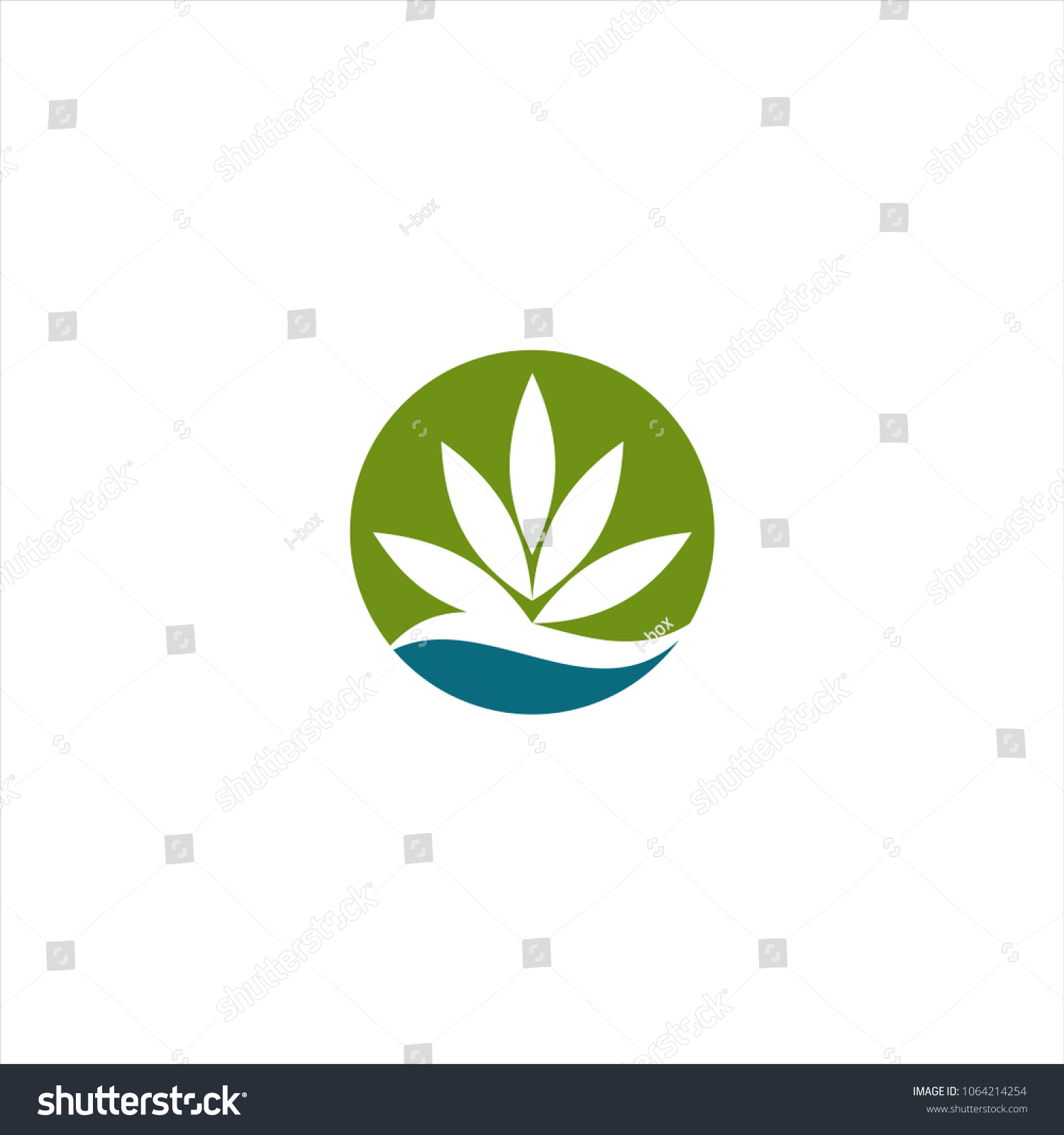 Lotus Plan Vector Illustration Stock Vector (Royalty Free) 1064214254 ...