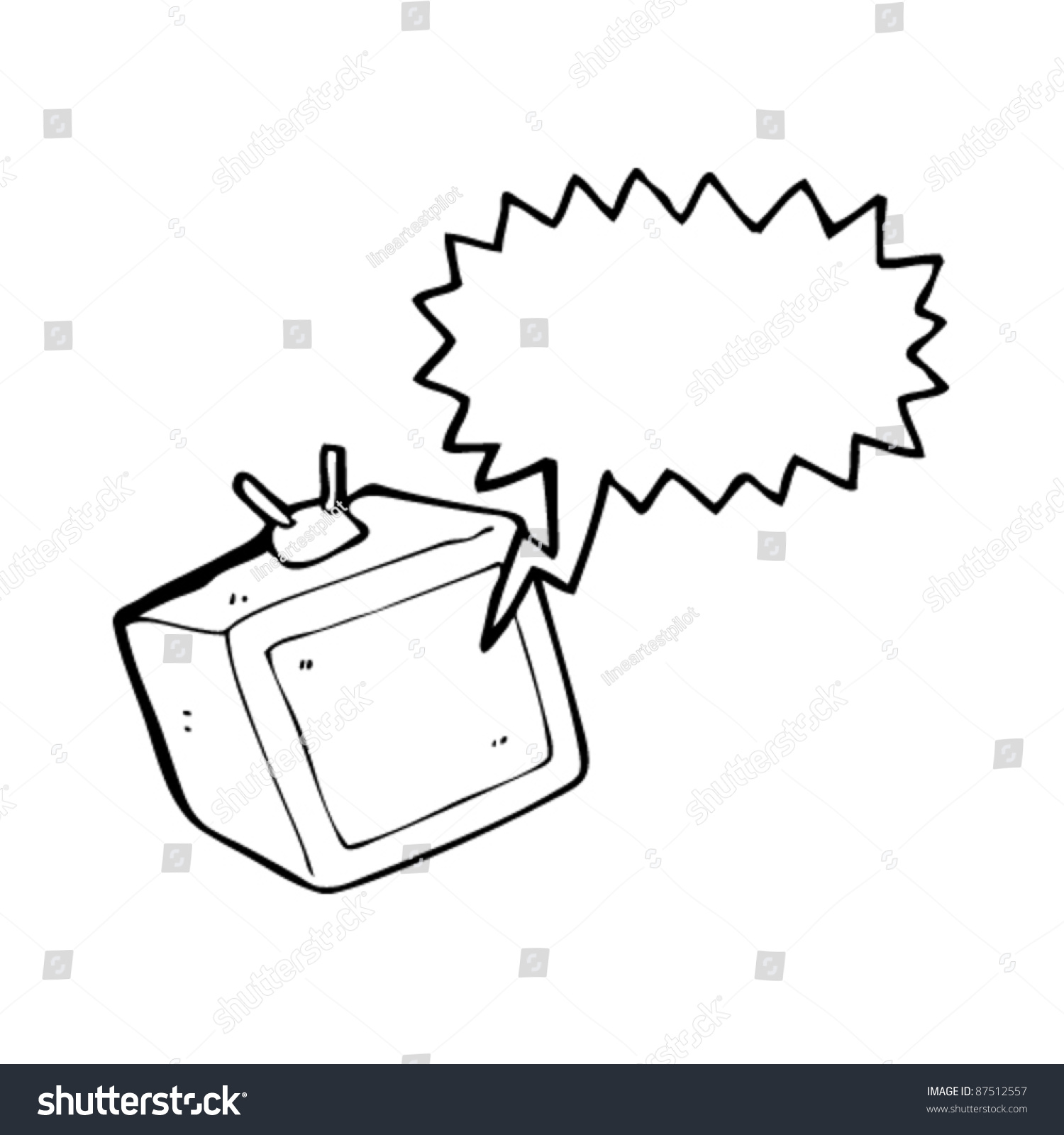 Loud TV Cartoon Stock Vector (Royalty Free) 87512557 - Shutterstock