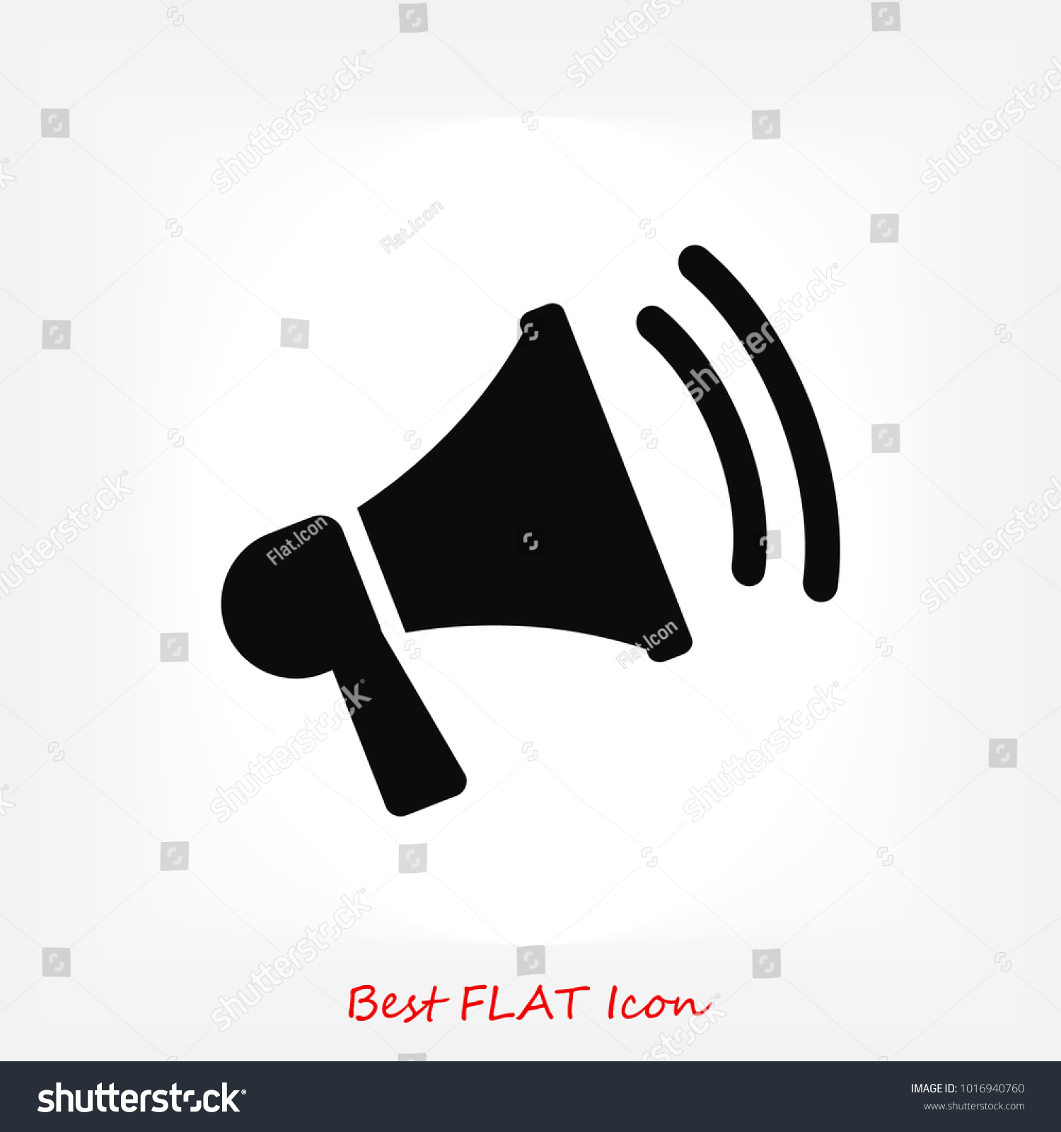 Loudspeaker Icon Vector Stock Vector Illustration Stock Vector (Royalty ...
