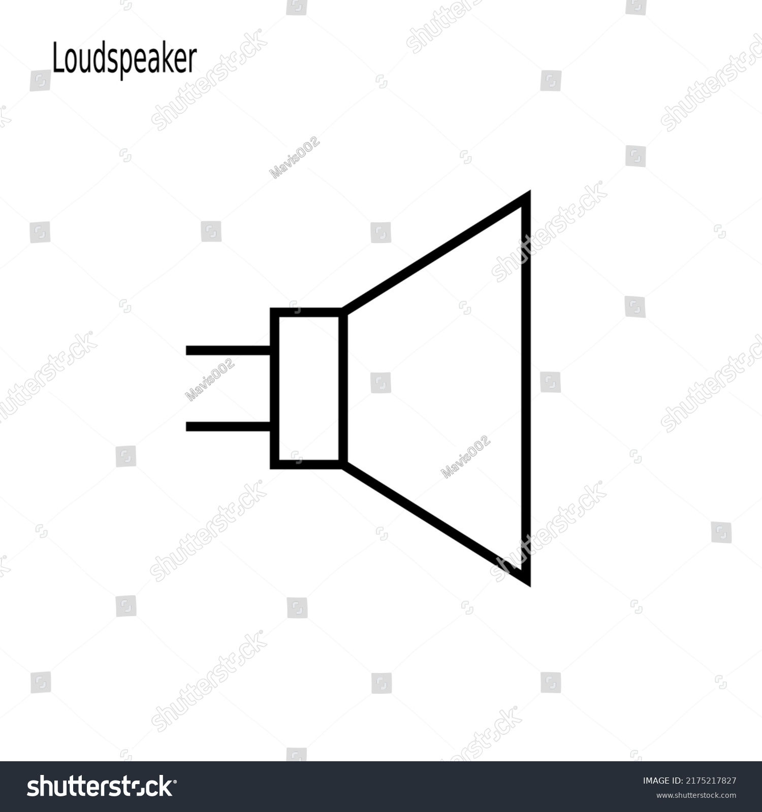 Loudspeaker Symbol Loudspeaker Icon Vector Stock Vector (Royalty Free ...