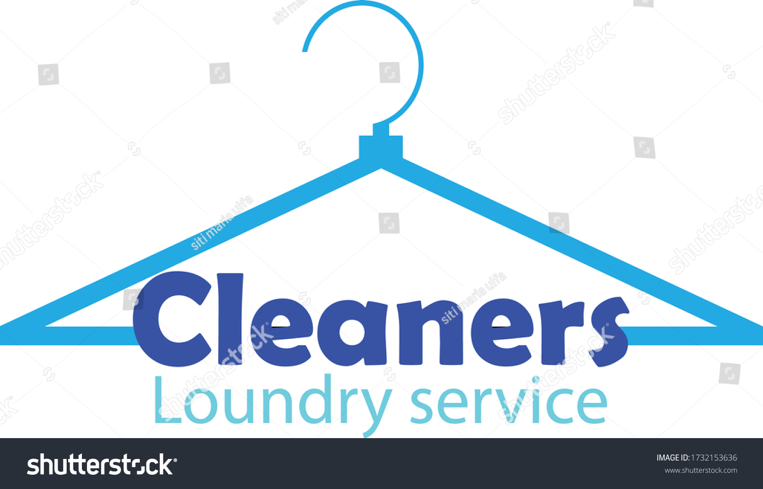 Loundry Logo Design Vector Stock Stock Vector (Royalty Free) 1732153636 ...
