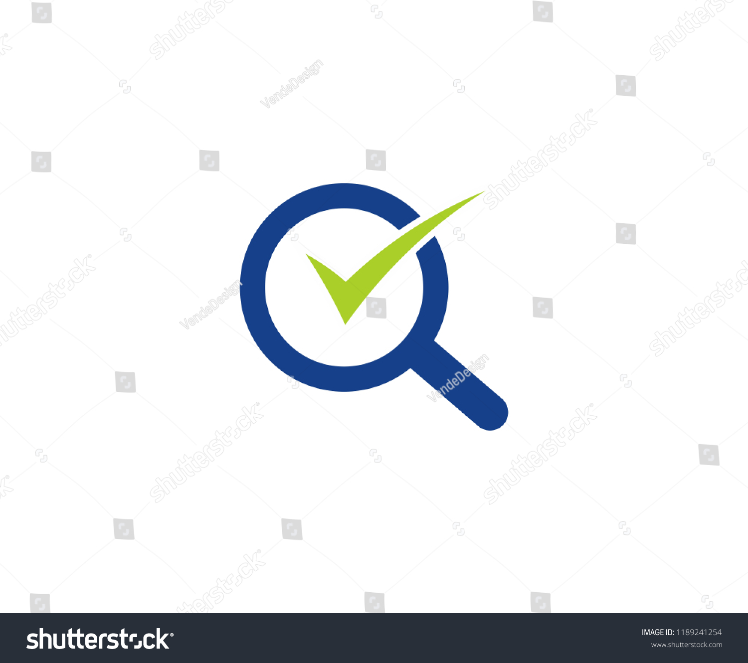 「Loupe Check Mark Logo」のベクター画像素材（ロイヤリティフリー） 1189241254 | Shutterstock