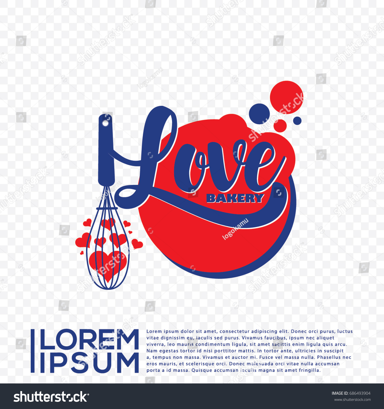 Love Bakery Logo Vector Stock Vector (Royalty Free) 686493904