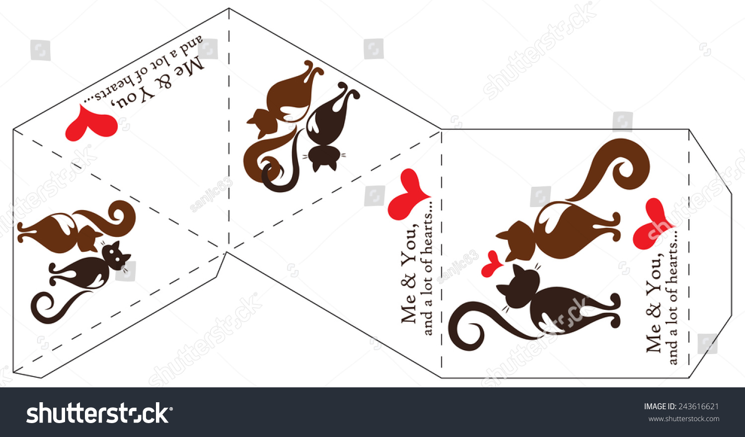 Love Box Template Pyramid Stock Vector (Royalty Free) 243616621 ...