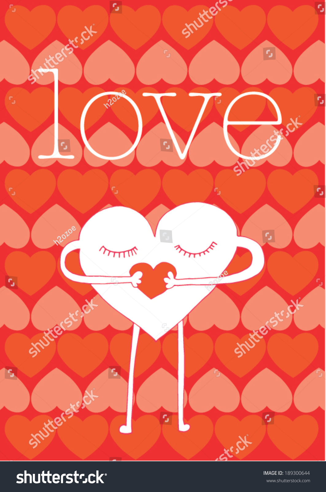 Love Character Vector Poster Design Template: vector de stock (libre de ...