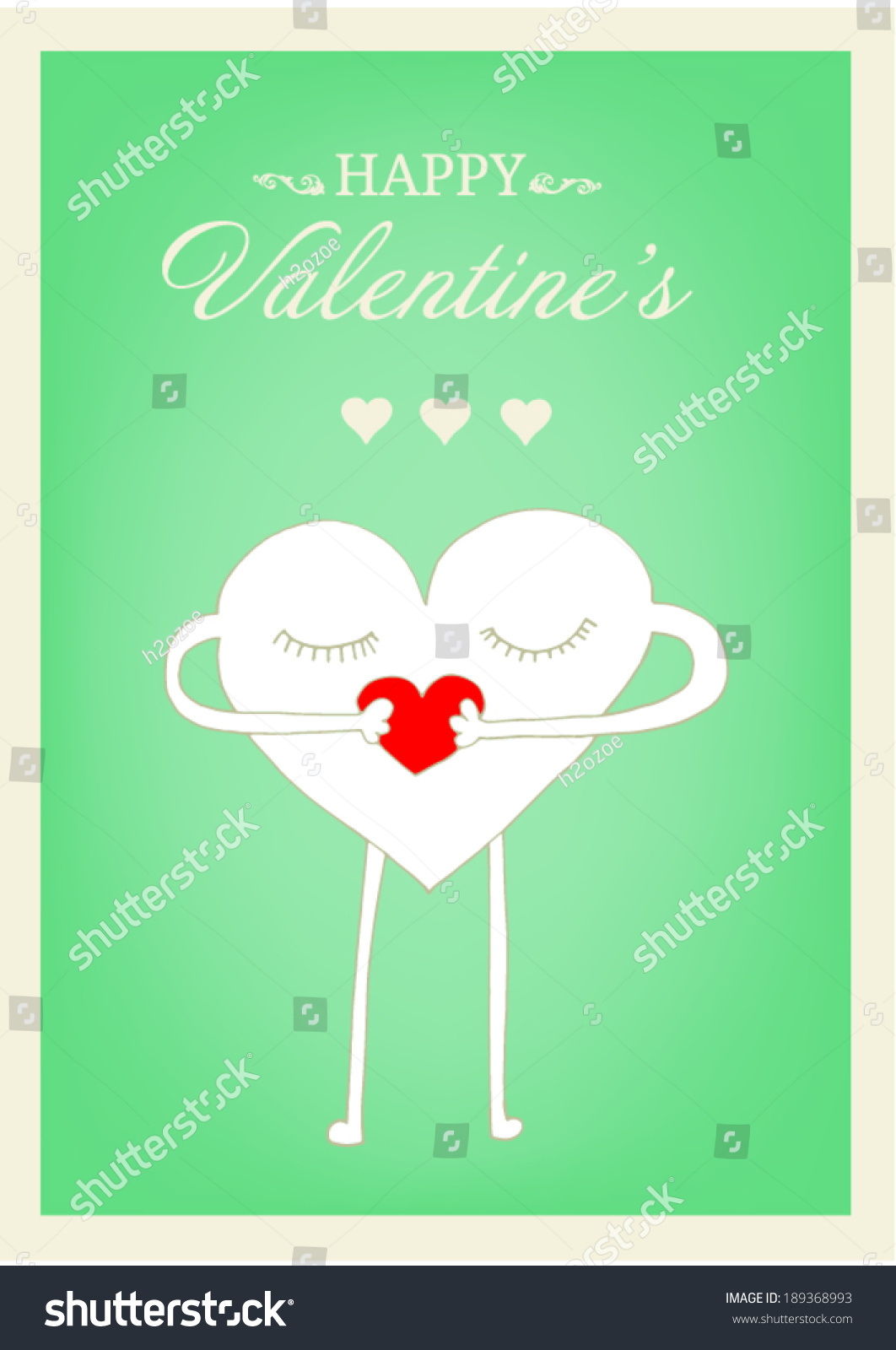 Love Character Vector Poster Design Template Stock Vector (Royalty Free ...