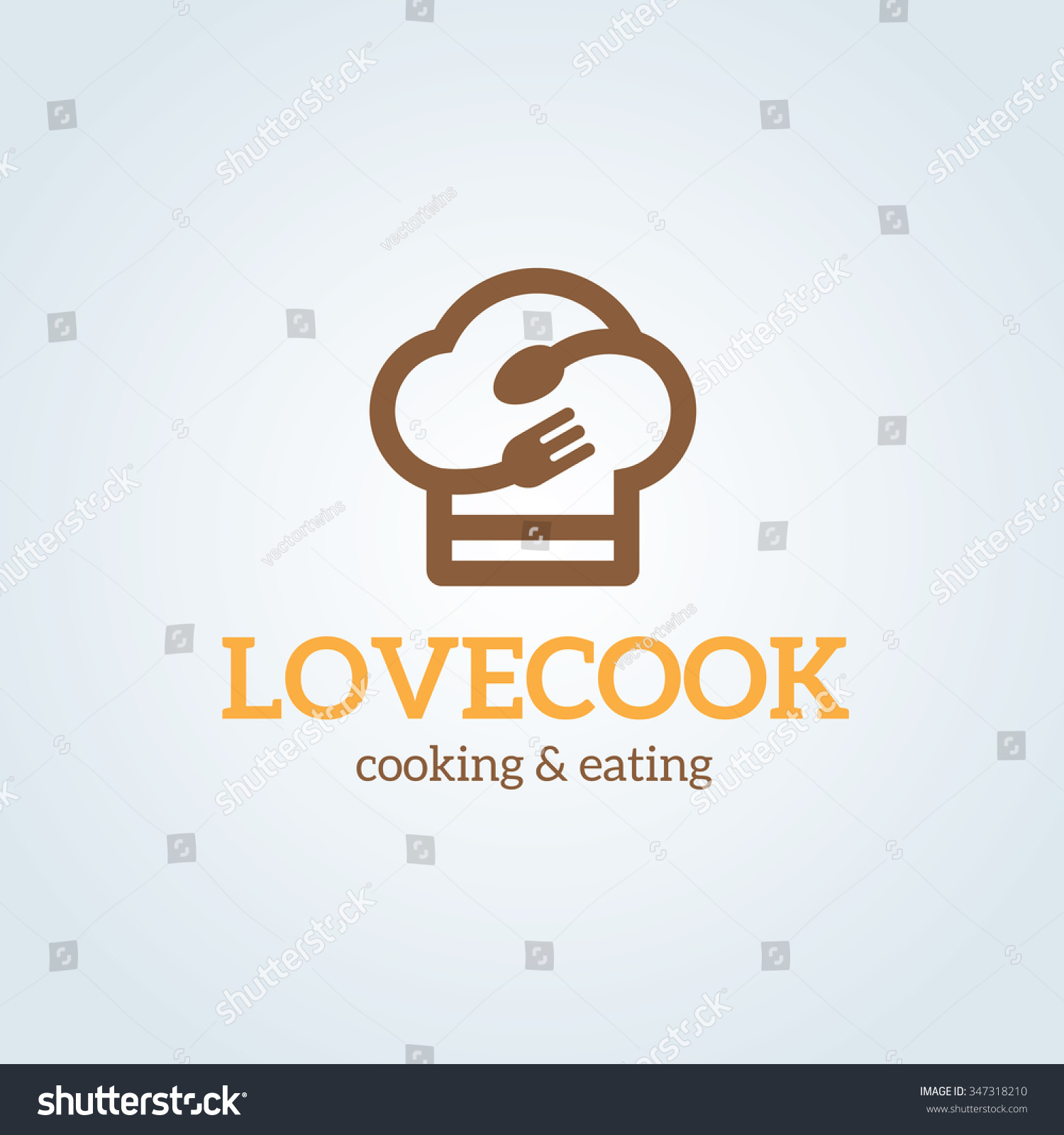 Love Cooking Logo Template Stock Vector (Royalty Free) 347318210 ...