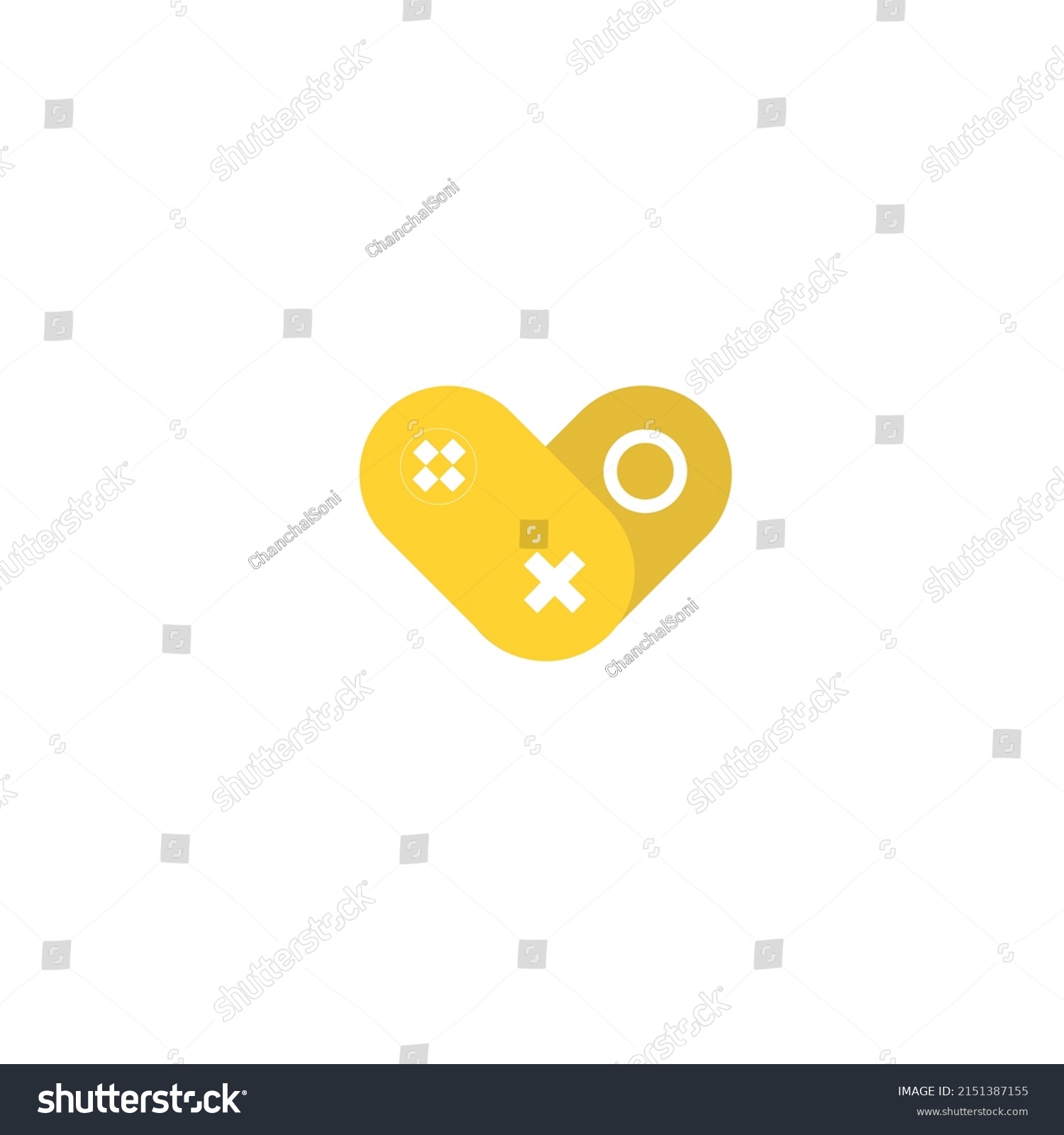 Love Game Logo Design Vector Stock Vector (Royalty Free) 2151387155 ...