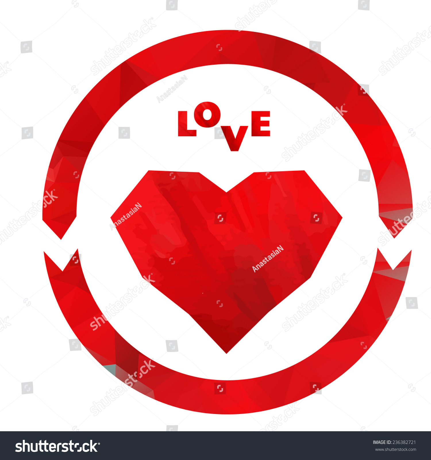 Love Heart Logo Vector Illustration Stock Vector (Royalty Free ...