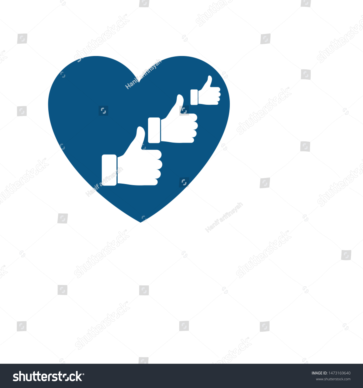 Love Likes Icon Logo Design Vector Stock Vector (Royalty Free ...