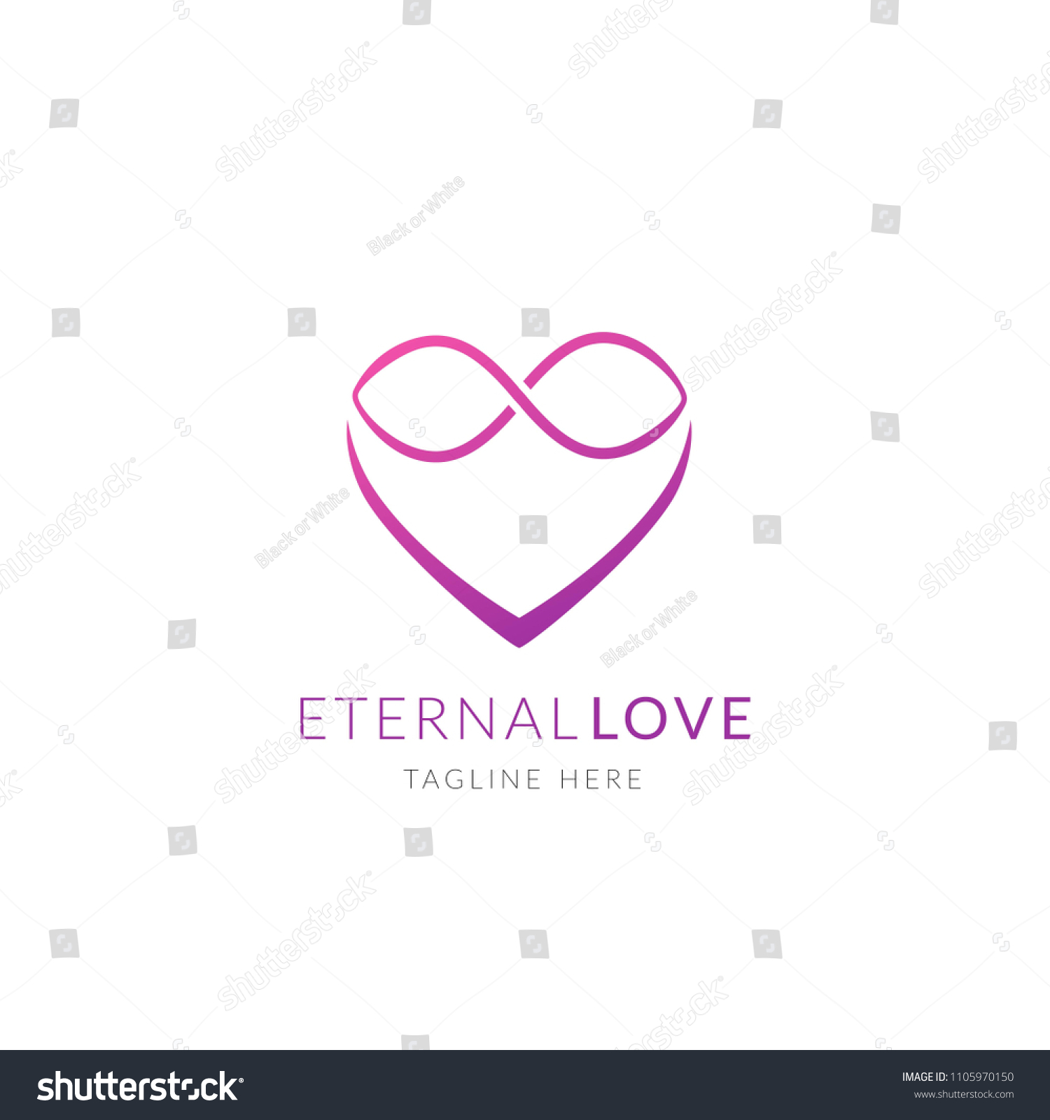 Love Logo Design Stock Vector (Royalty Free) 1105970150