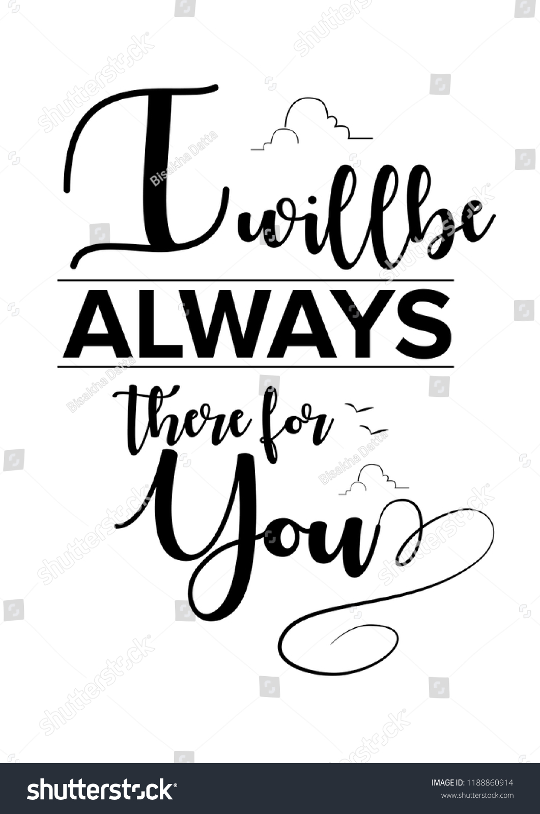Love Quote Vector Stock Vector (Royalty Free) 1188860914