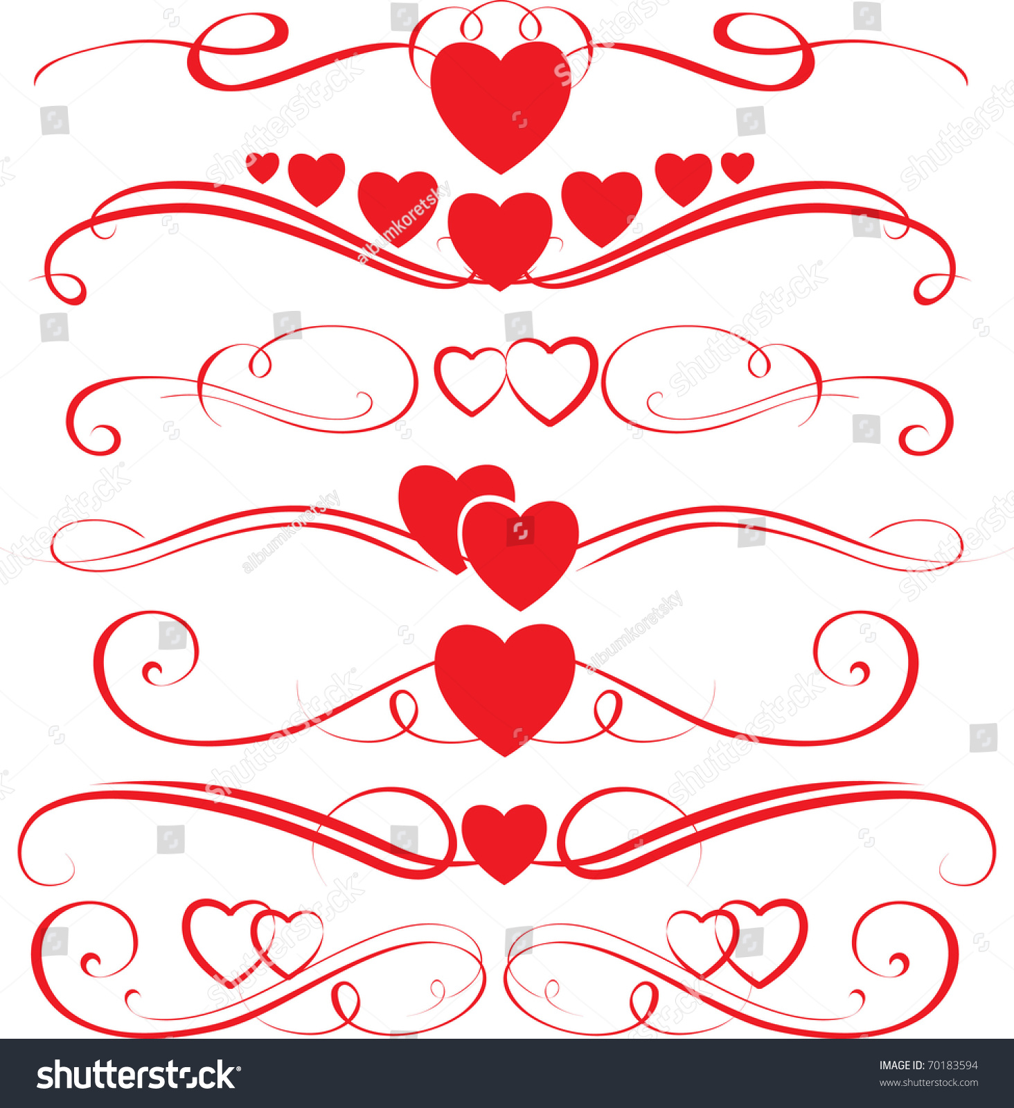 Love Swirls Stock Vector 70183594 - Shutterstock