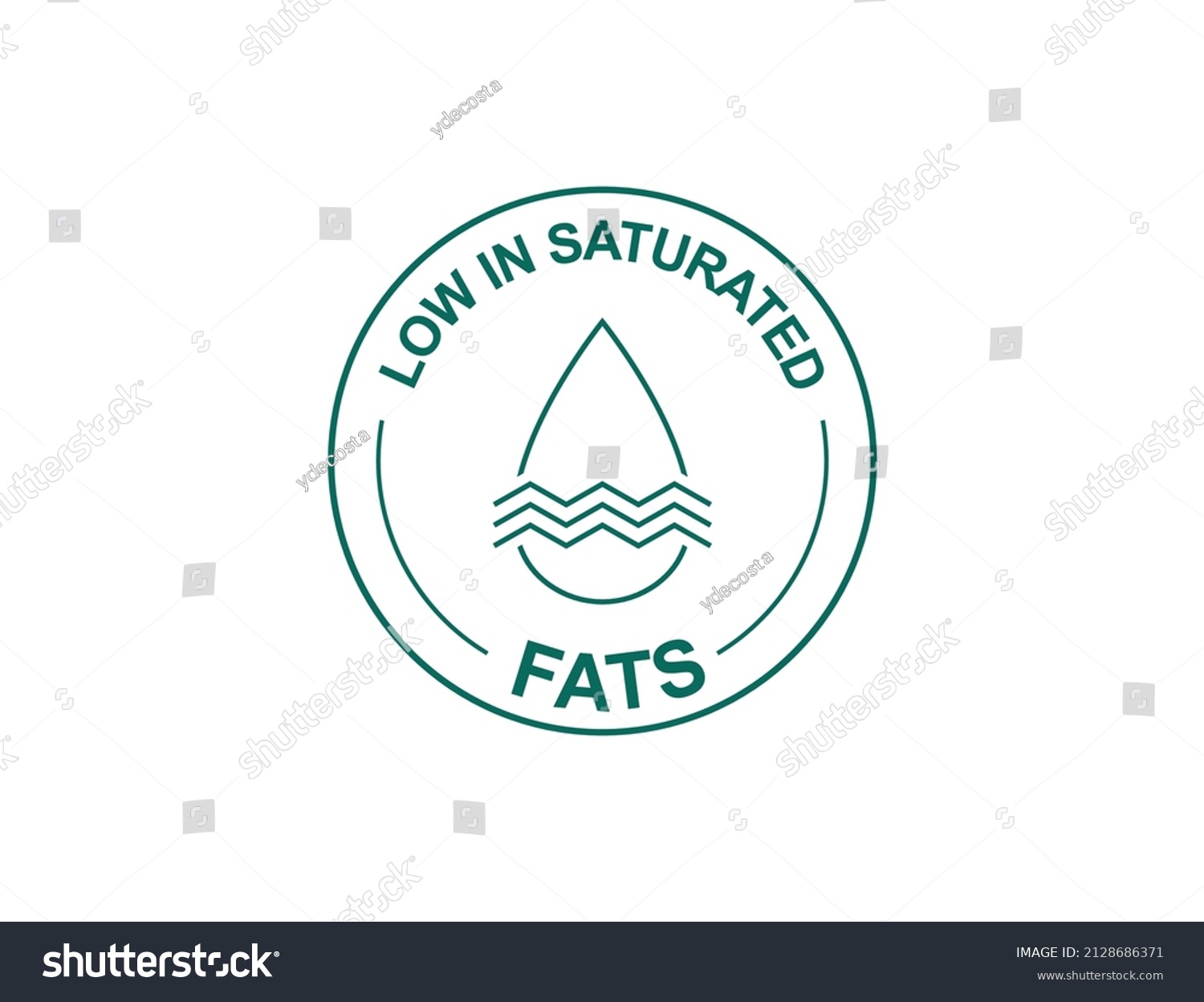 Low Saturated Fat Vector Illustration Stock Vector (Royalty Free ...